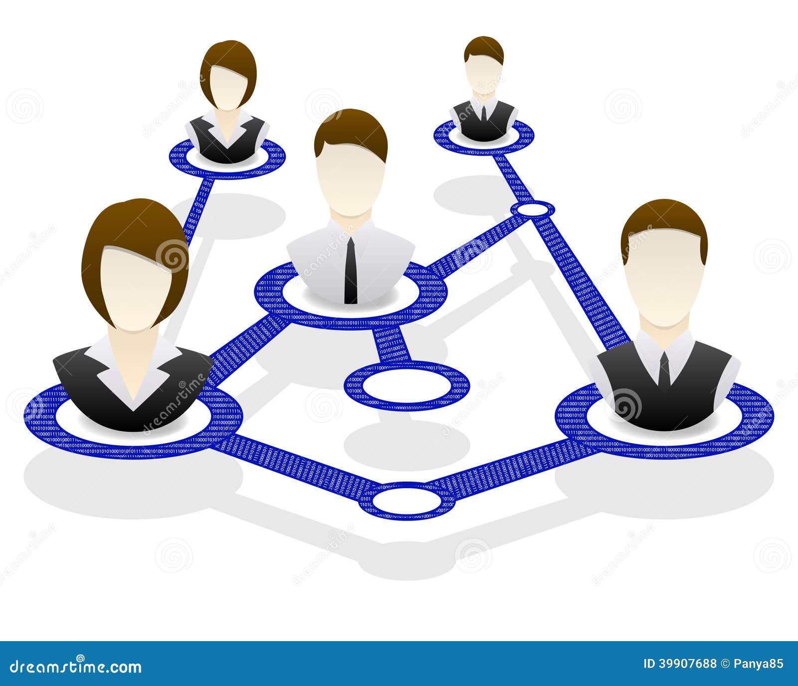 Business Network stock vector. Illustration of partnership - 39907688