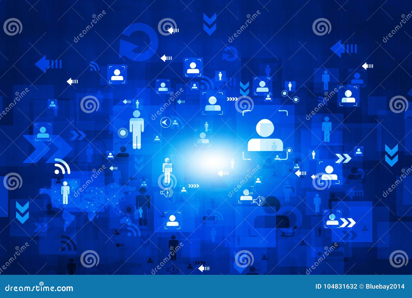 Business networking stock photo. Image of blue, concept - 104831632