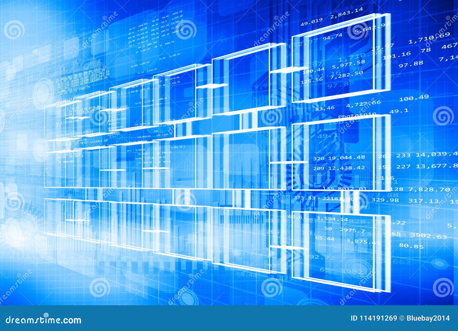 Business Networking Background Stock Illustration - Illustration of ...