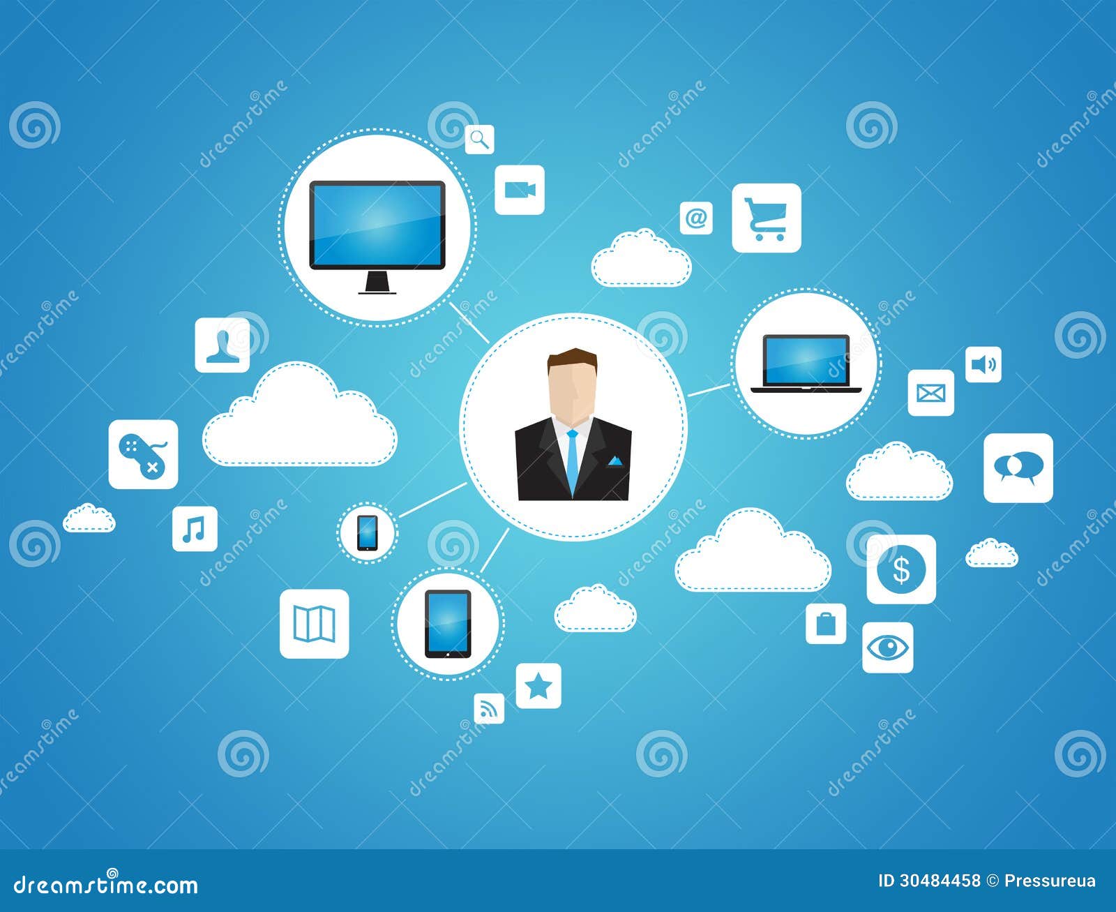 Business Networking Concept Stock Vector - Illustration of effective ...