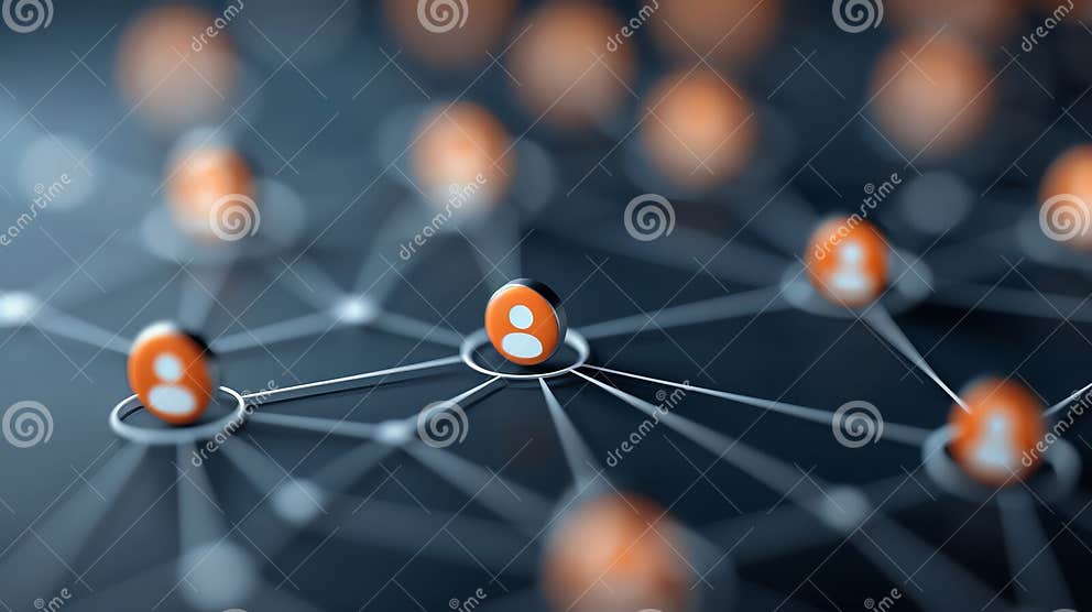 Business Networking Event Connecting Dots Forming a Network Stock ...