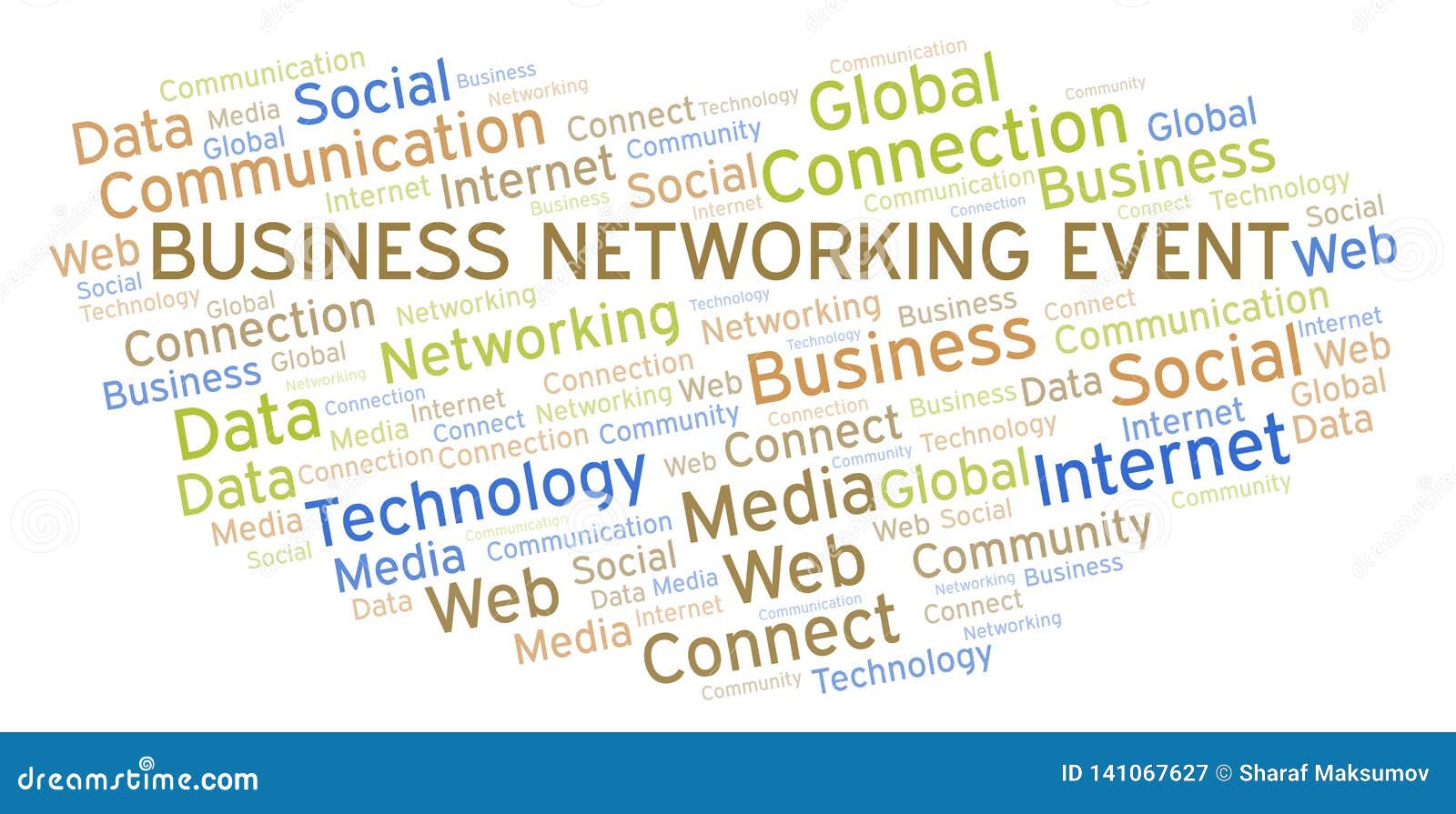 Networking Event Wall Calendar Words Reminder Business Meeting Stock ...