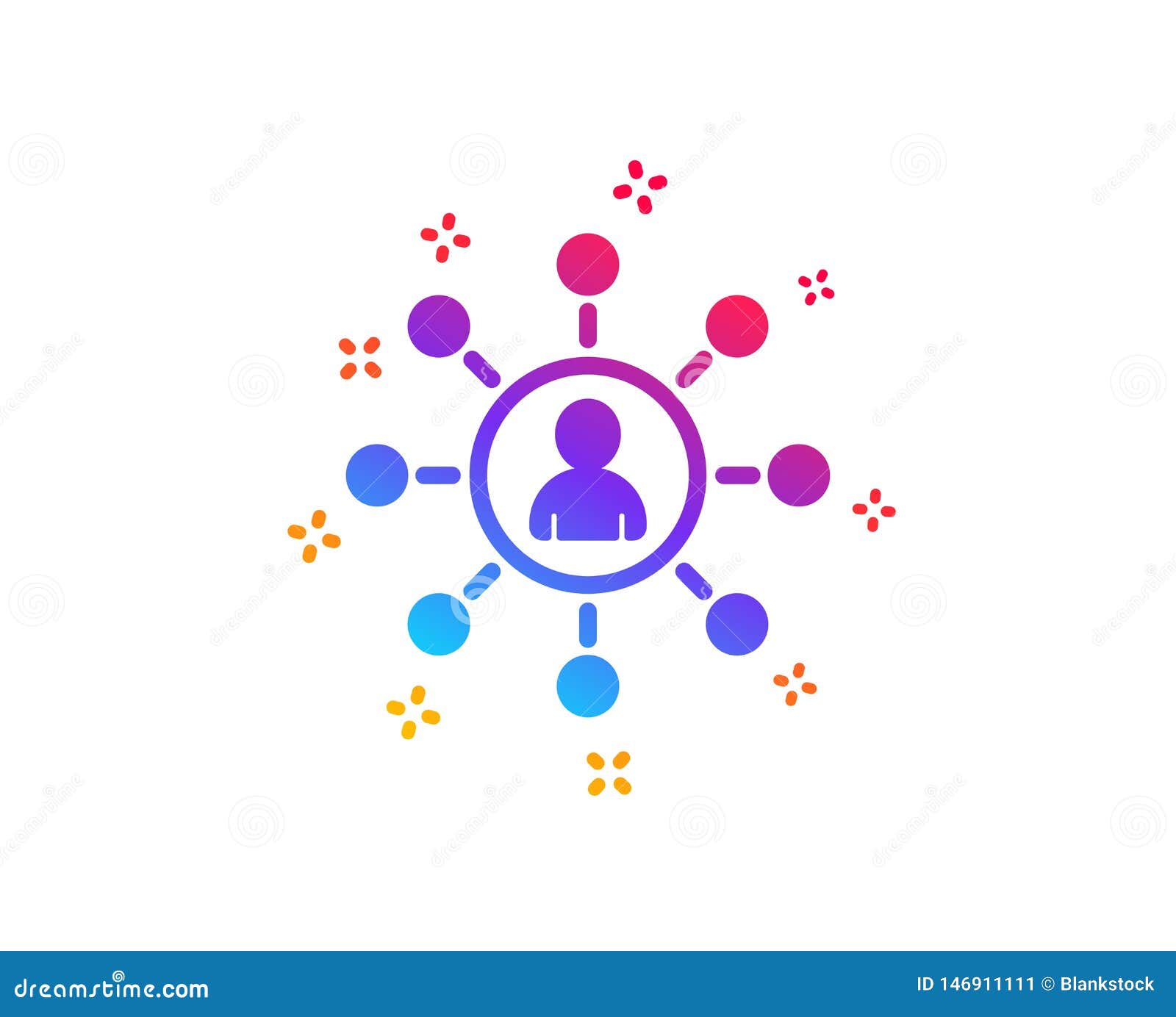 Business Networking Icon. Teamwork Sign. Vector Stock Vector ...