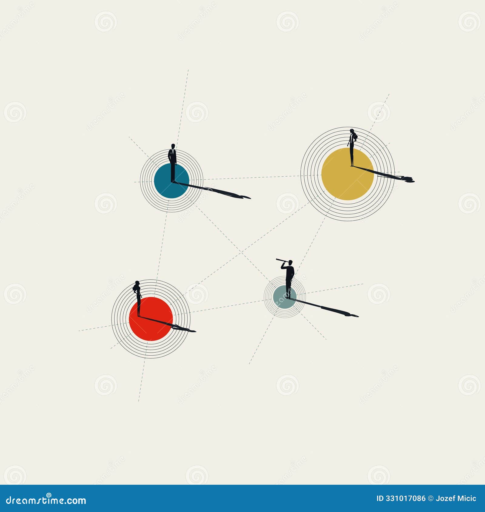 Business Networking Vector Concept. Symbol of Connection, Relationship ...