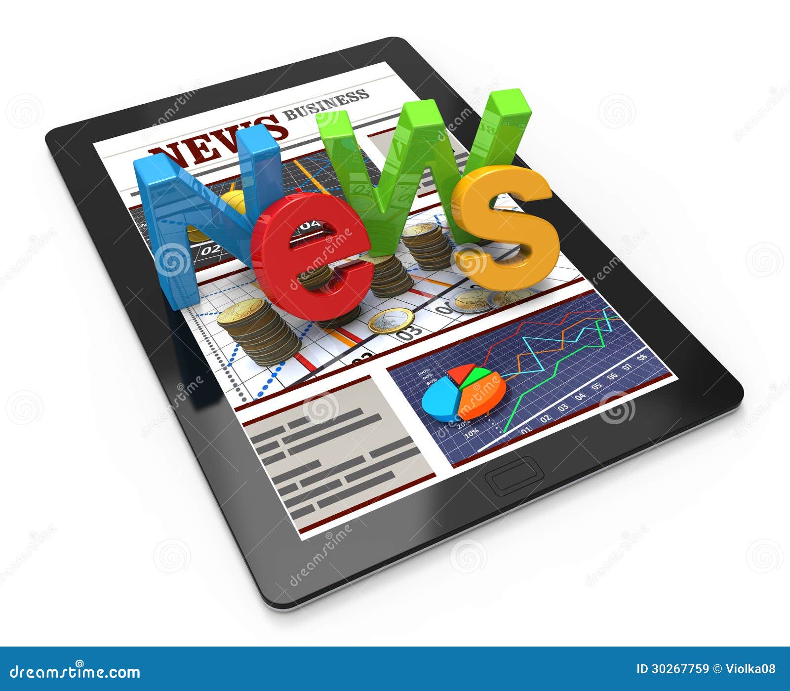 Business News Header On White Background. Breaking News Banner Design ...