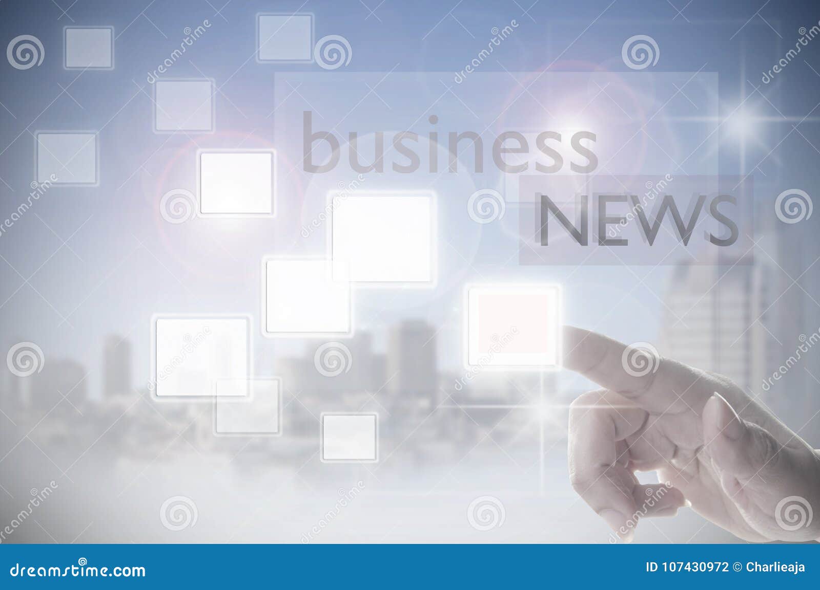 Business news touch screen stock photo. Image of buttons - 107430972