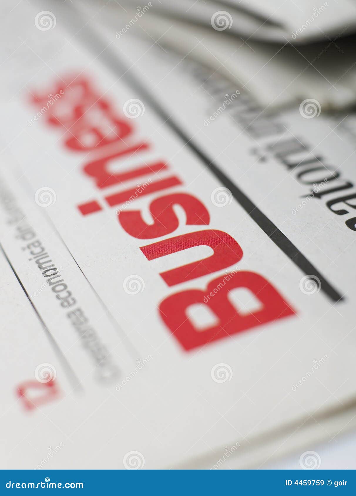 Business newspaper stock image. Image of press, ideas - 4459759