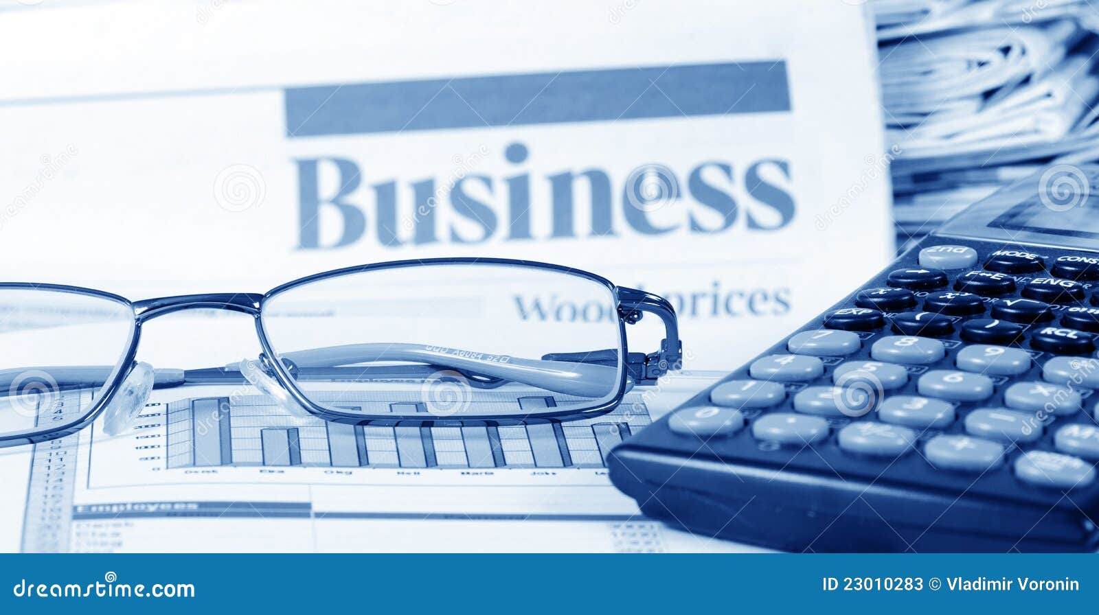 Business the Newspaper with Chart Stock Image - Image of correspondence ...