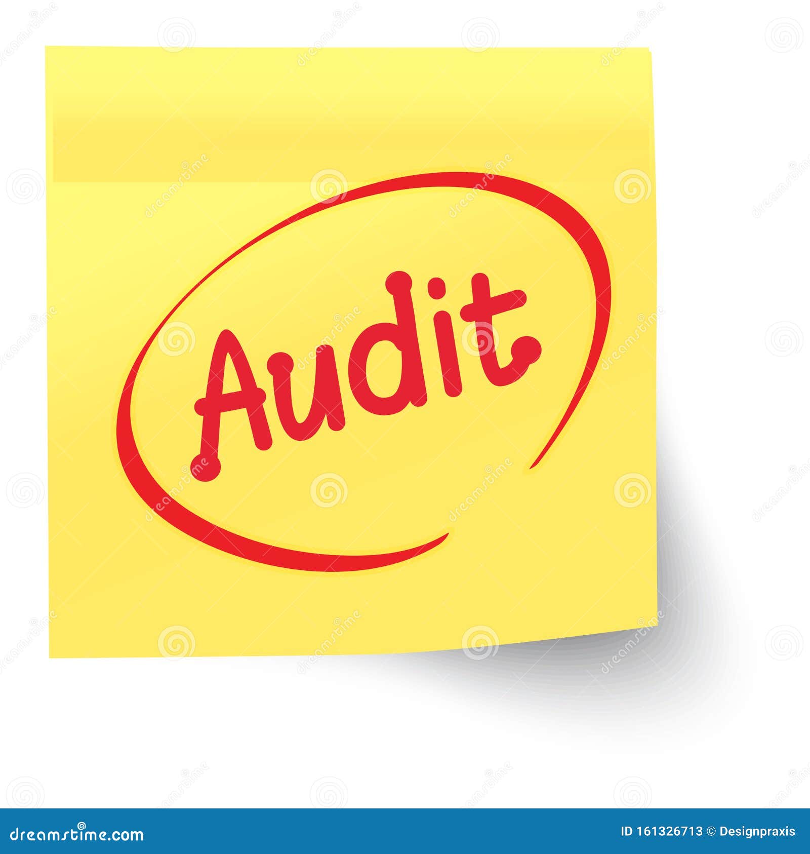 Business Notes - Audit Reminder Stock Illustration Stock Illustration ...