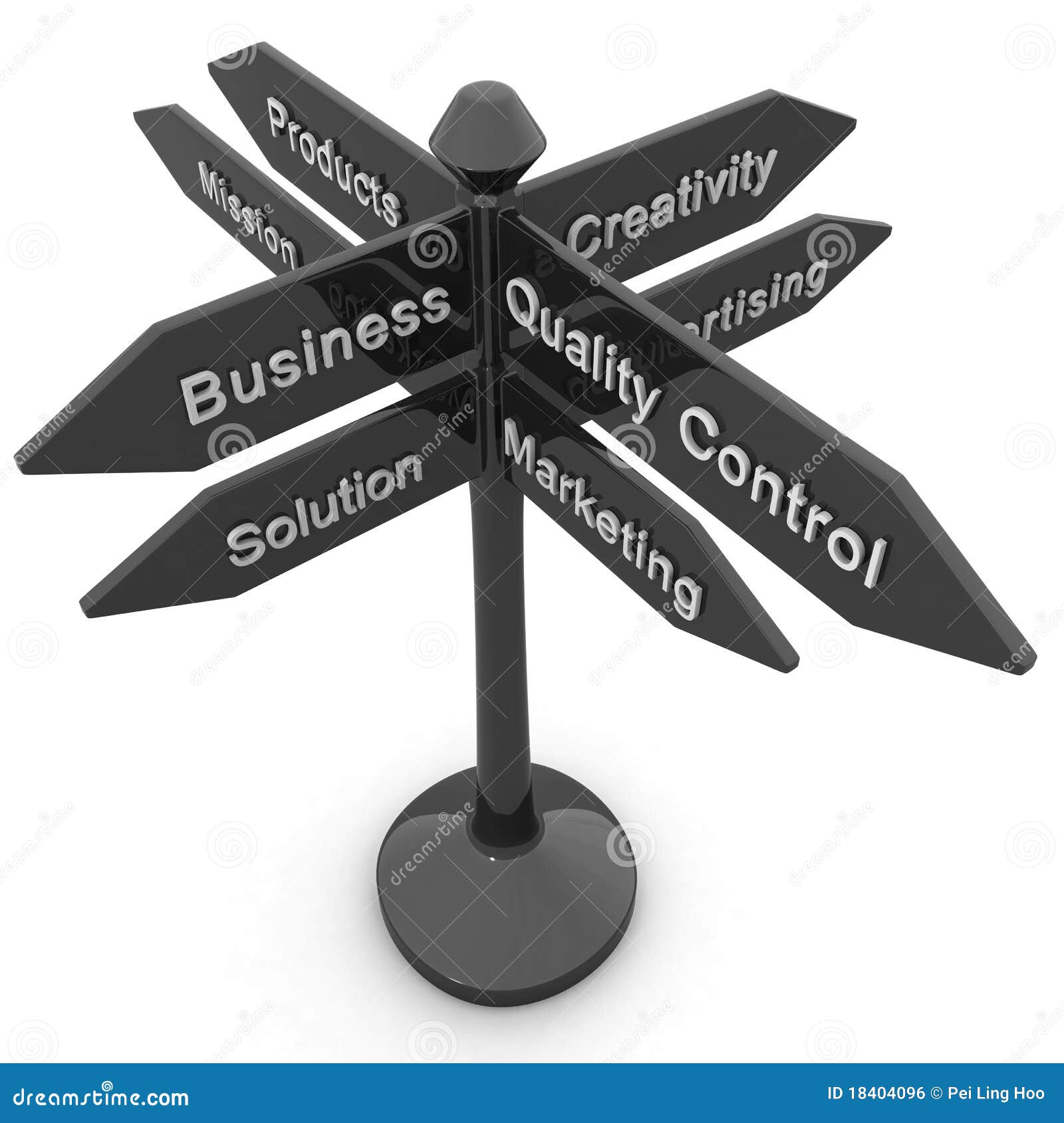 Business Objective Concept Direction Stock Illustration - Illustration ...