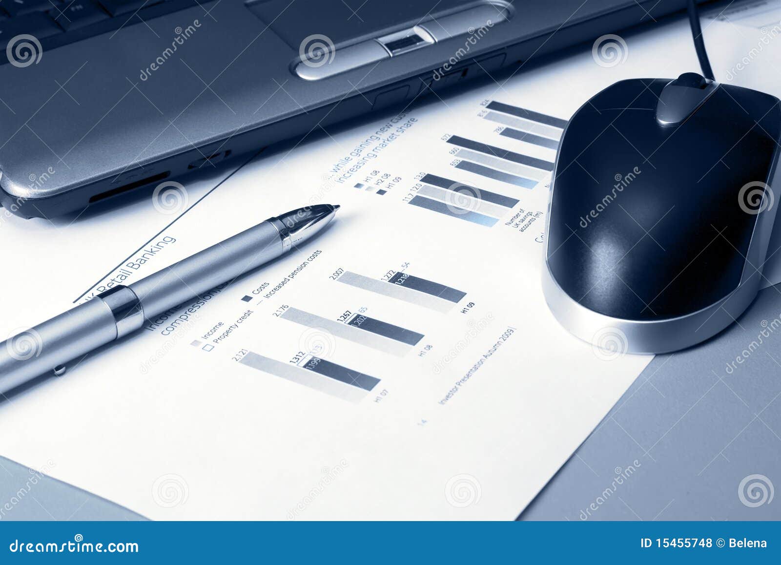 Business objects stock photo. Image of chart, laptop - 15455748