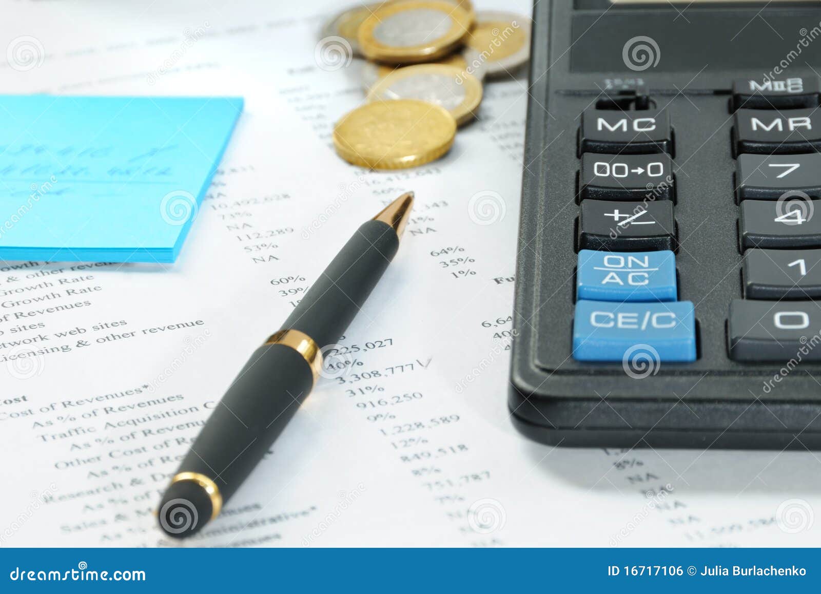 Business objects stock photo. Image of investment, calculator - 16717106