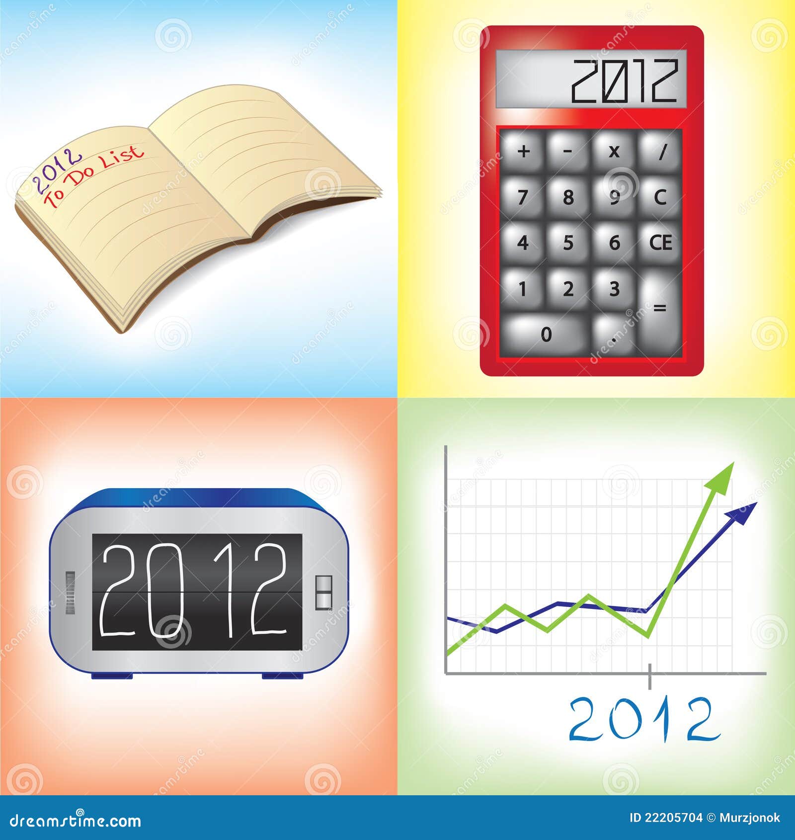 Business objects stock vector. Illustration of graph - 22205704