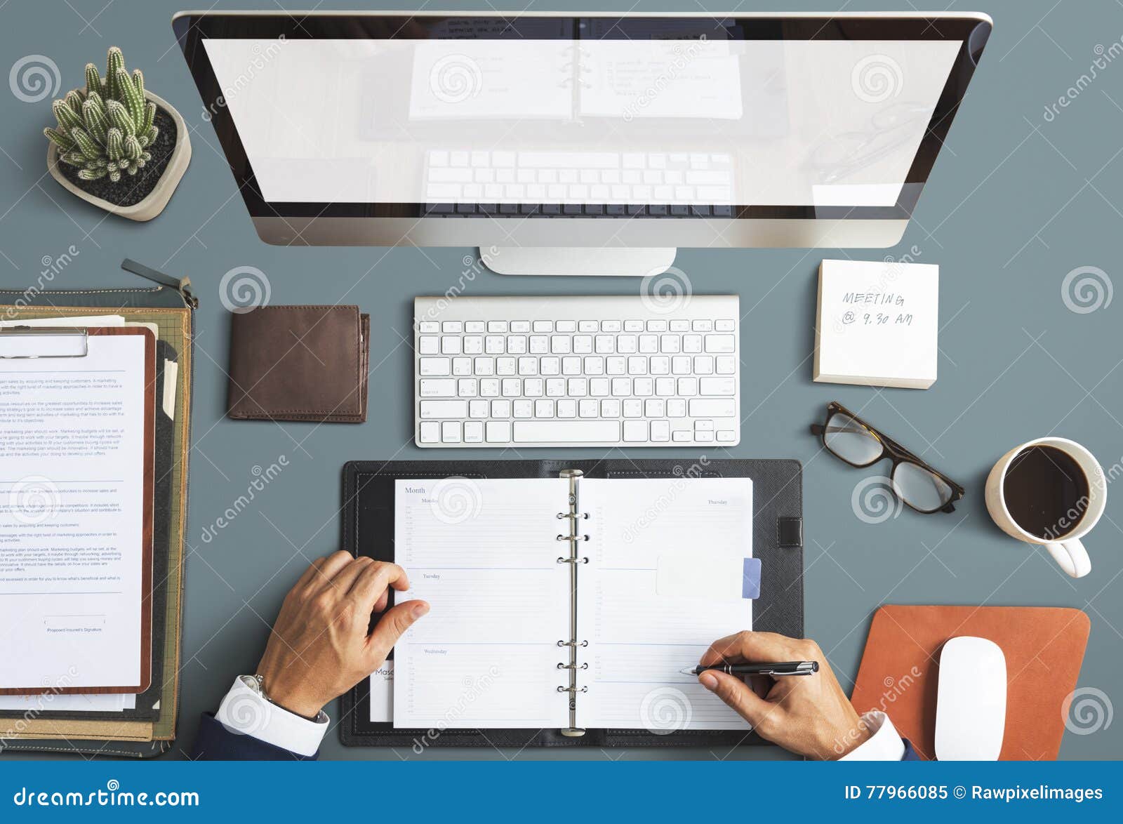 Business Objects Office Workspace Desk Concept Stock Image - Image of ...
