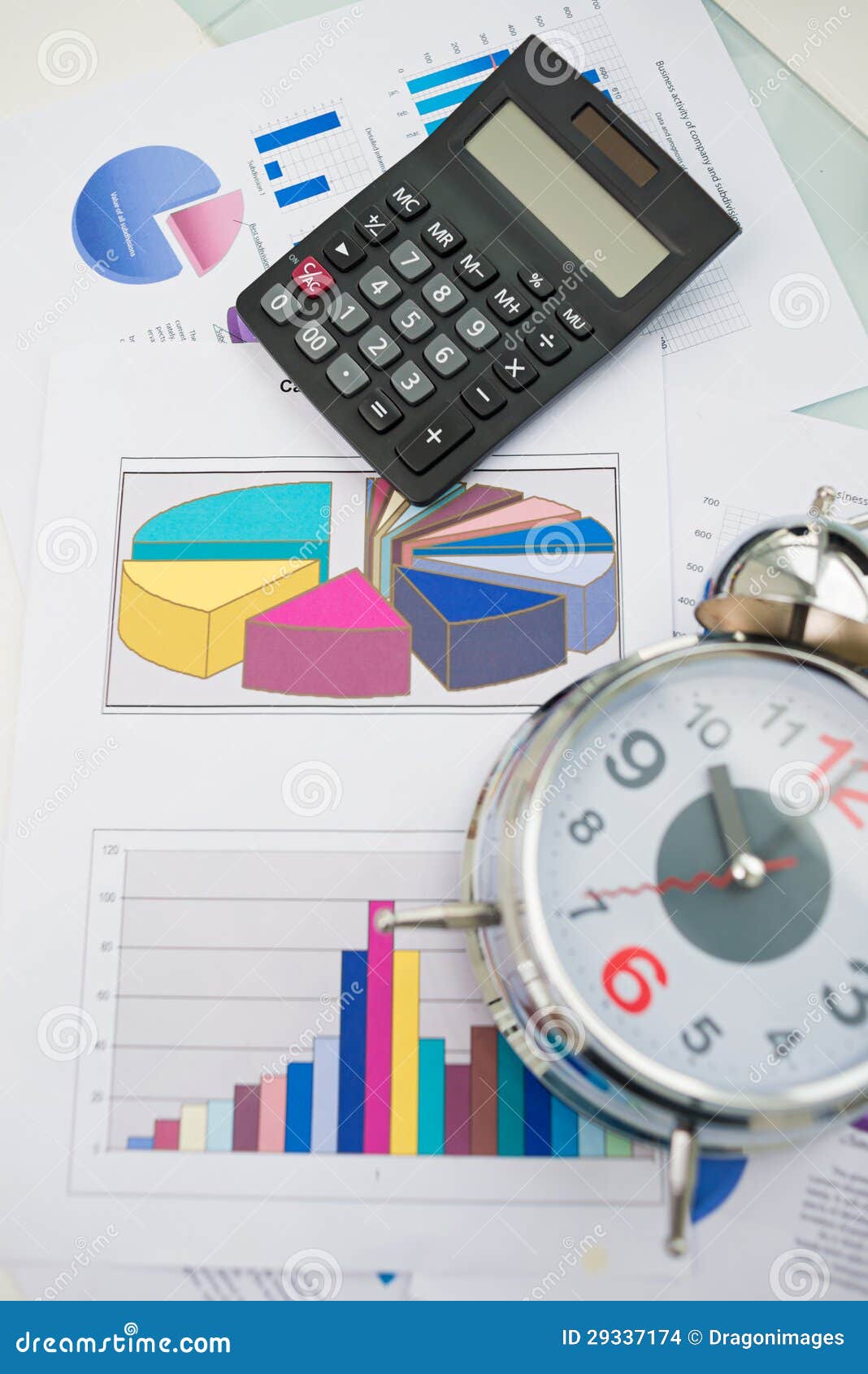 Business Objects and Papers Stock Photo - Image of graph, analysis ...