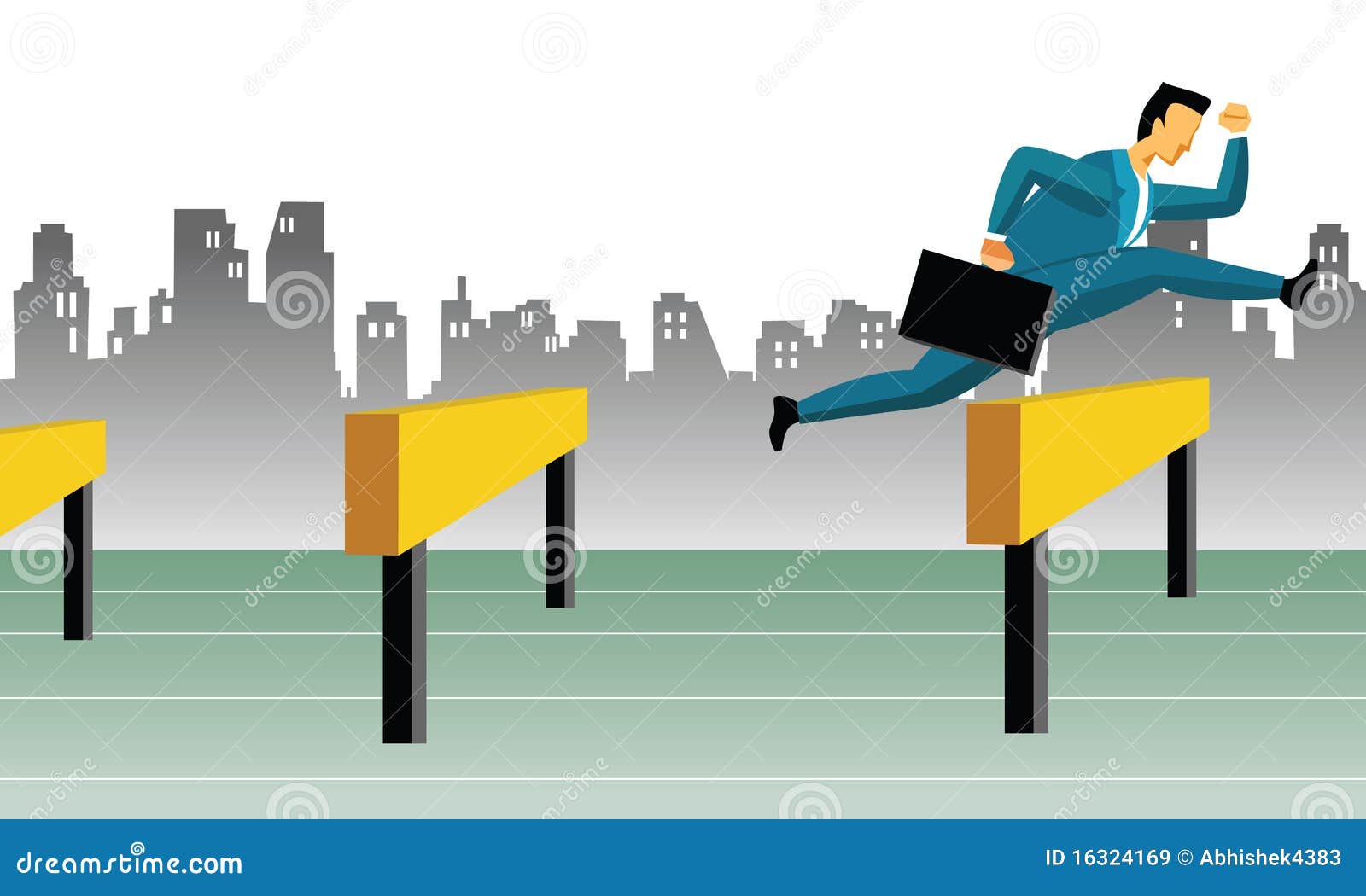 Business obstacles stock illustration. Illustration of city - 16324169