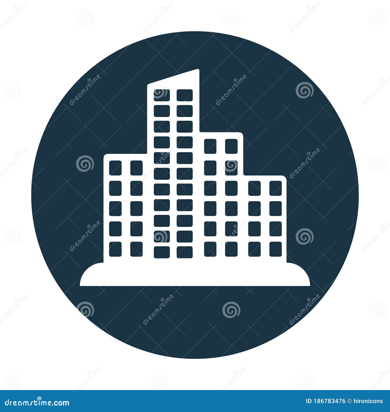 Business Office Building Vector Icon Stock Vector - Illustration of ...