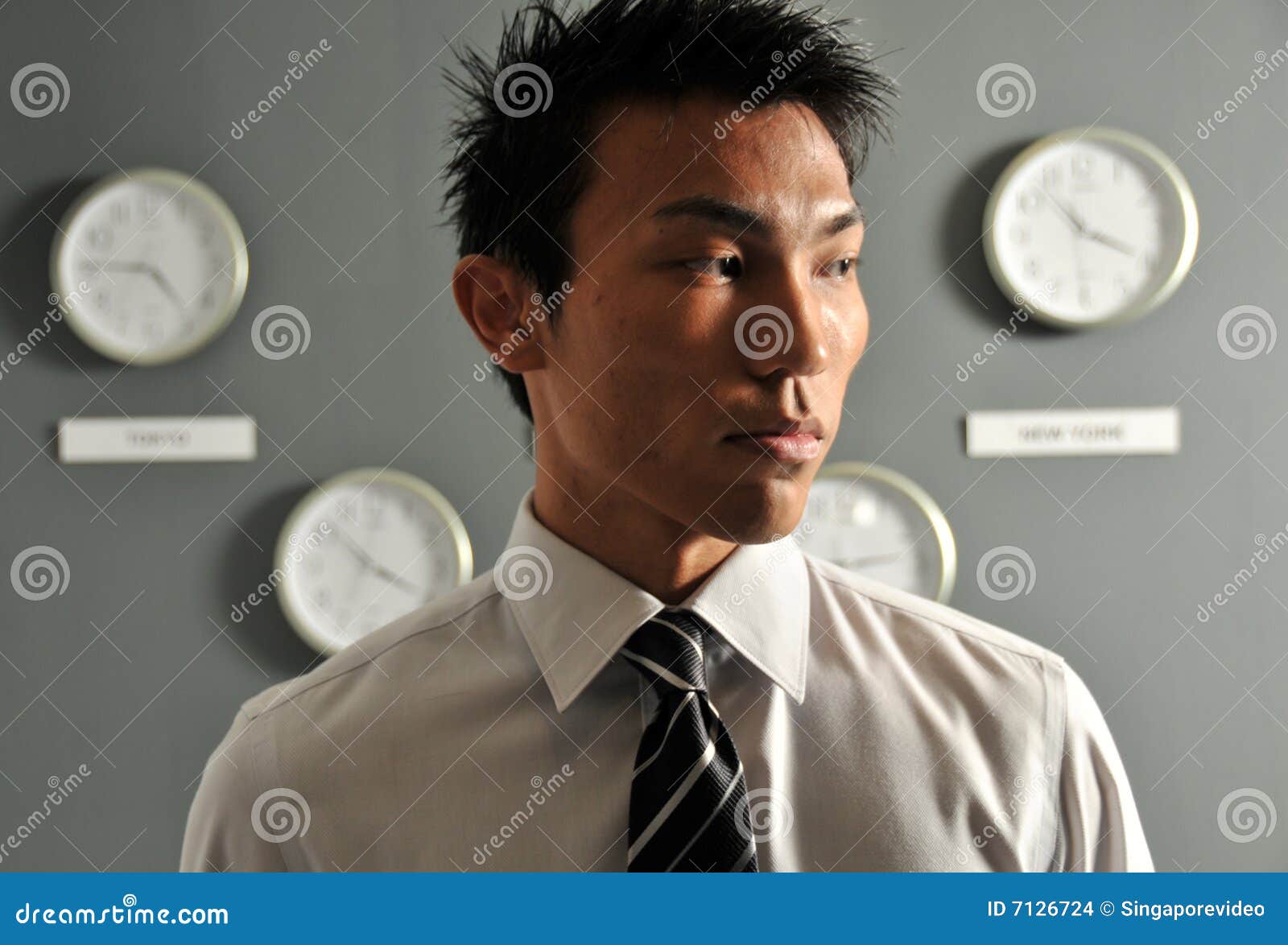 Business Office with Clocks 52 Stock Photo - Image of late, rivalry ...