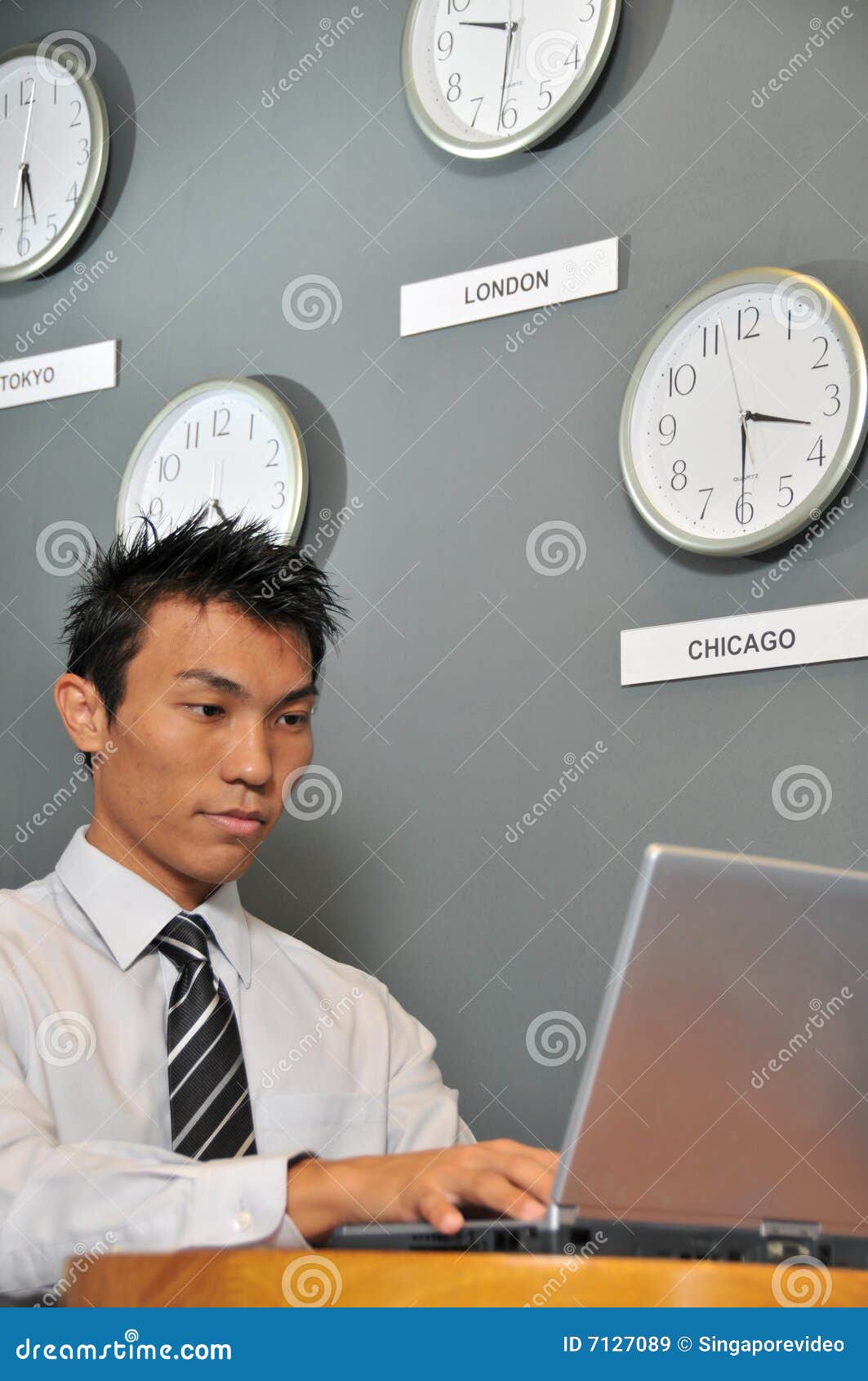 Business Office with Clocks 74 Stock Image - Image of blank, namecard ...
