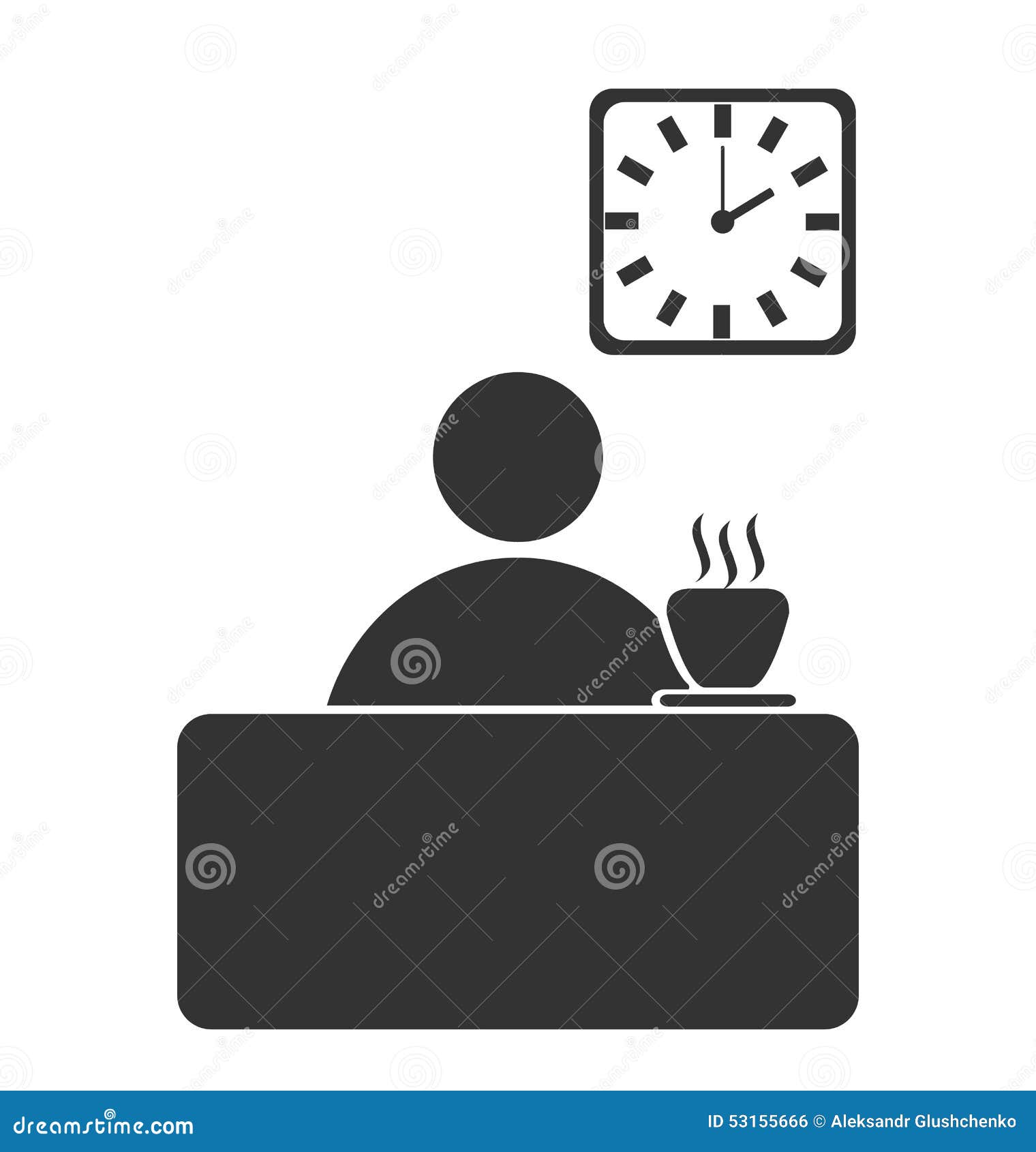 Office Coffee Break Corner With Espresso Machine And Seating Royalty ...