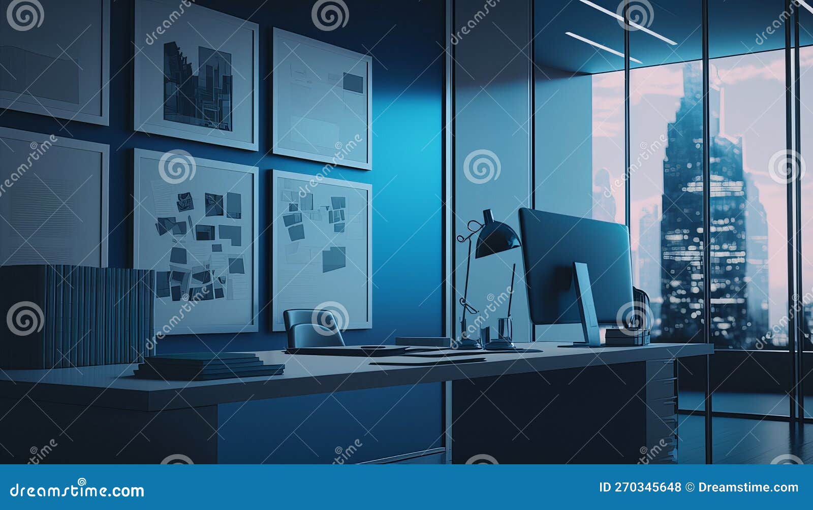 Business Office Design Background. UI UX Design Stock Illustration ...