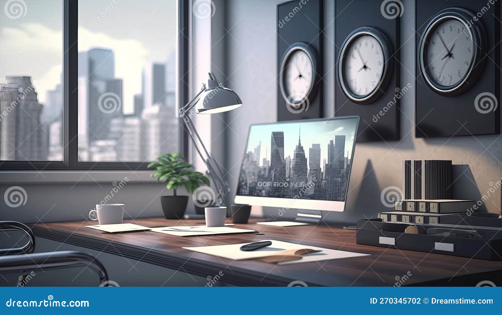Business Office Design Background. UI UX Design Stock Illustration ...