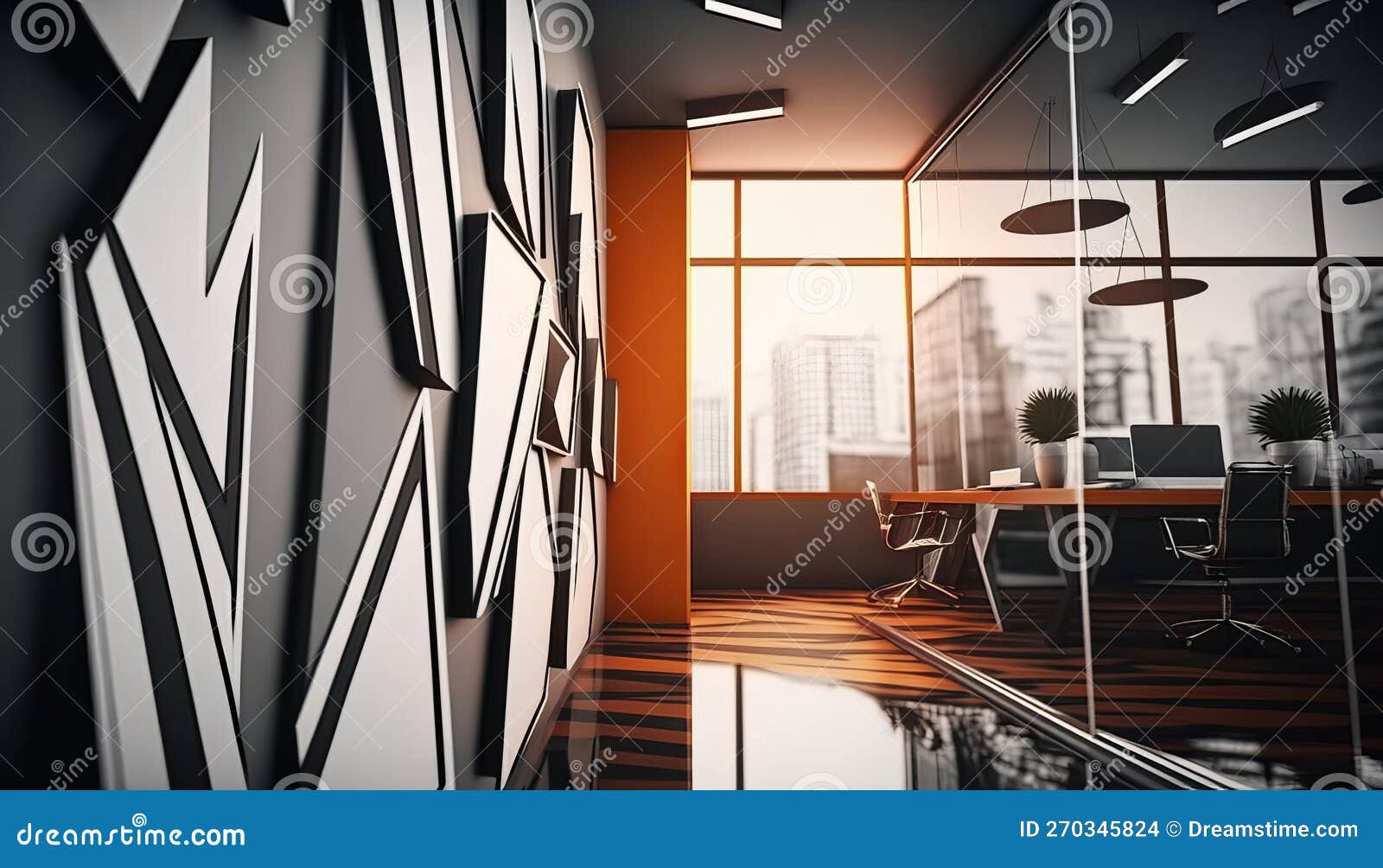 Business Office Design Background. UI UX Design Stock Illustration ...