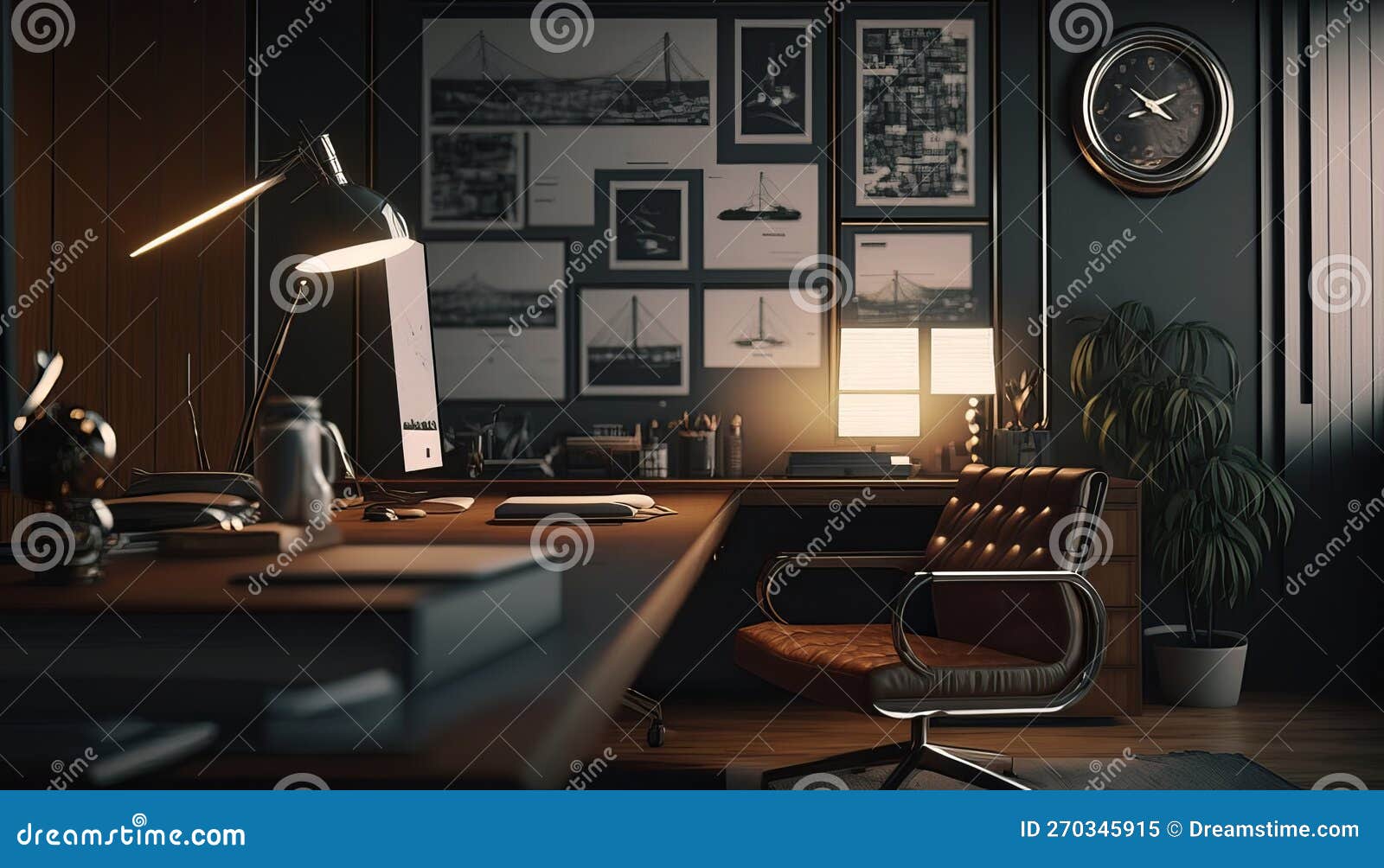 Business Office Design Background. UI UX Design Stock Illustration ...