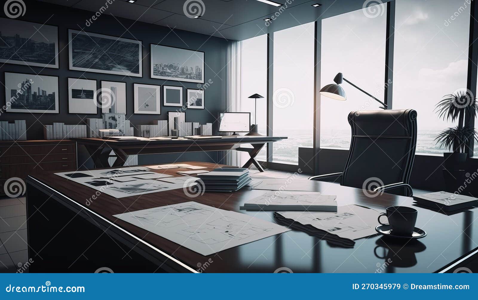 Business Office Design Background. UI UX Design Stock Illustration ...
