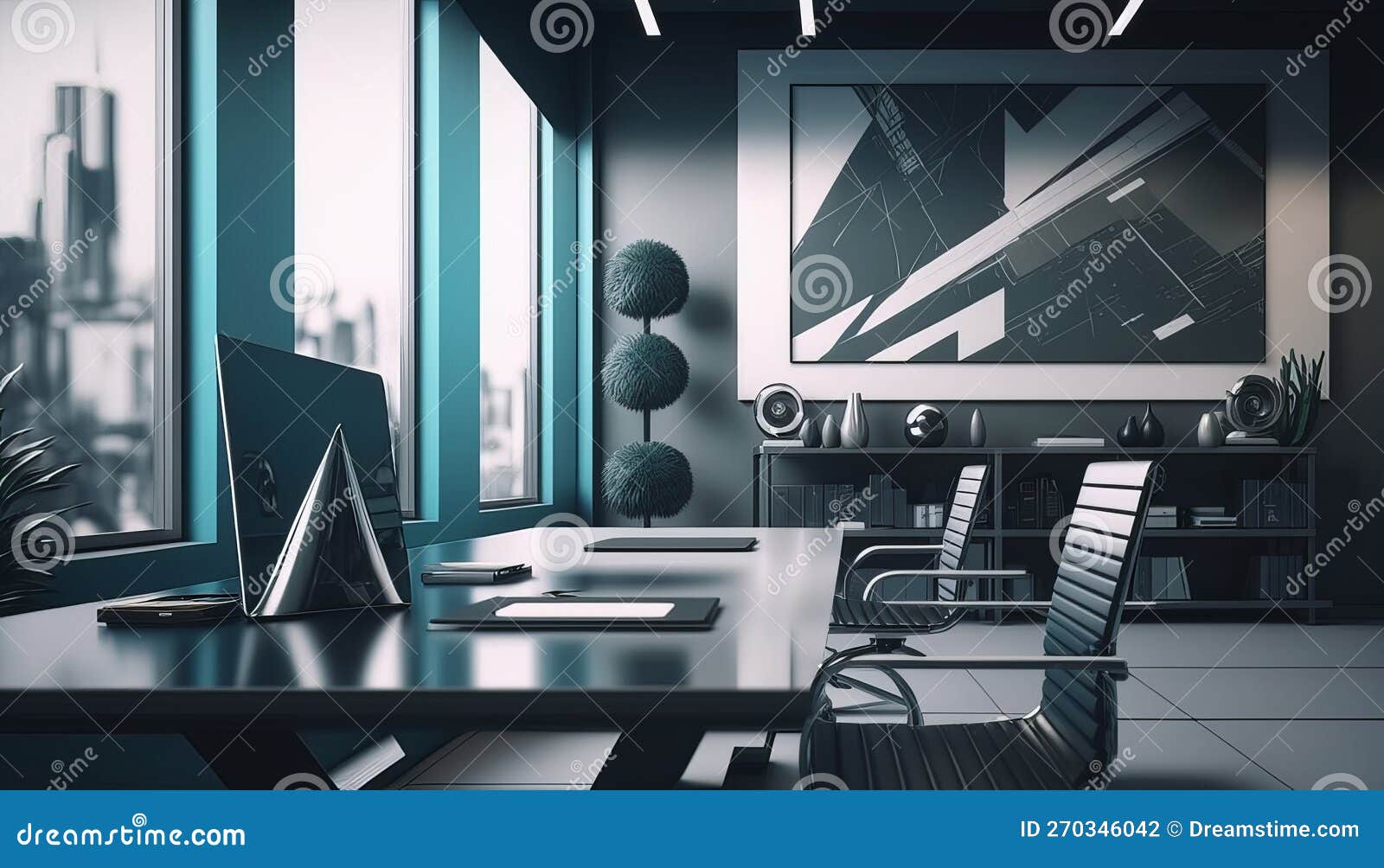 Business Office Design Background. UI UX Design Stock Illustration ...