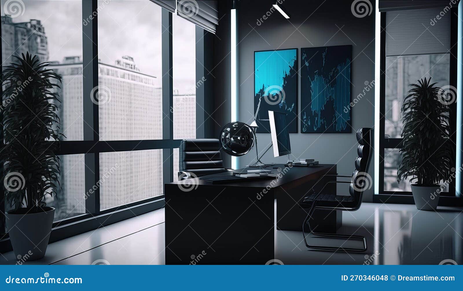 Business Office Design Background. UI UX Design Stock Illustration ...