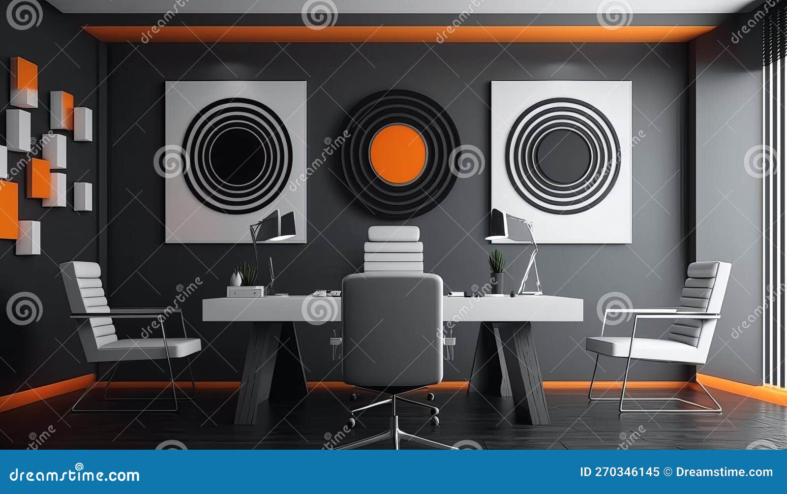 Business Office Design Background. UI UX Design Stock Illustration ...