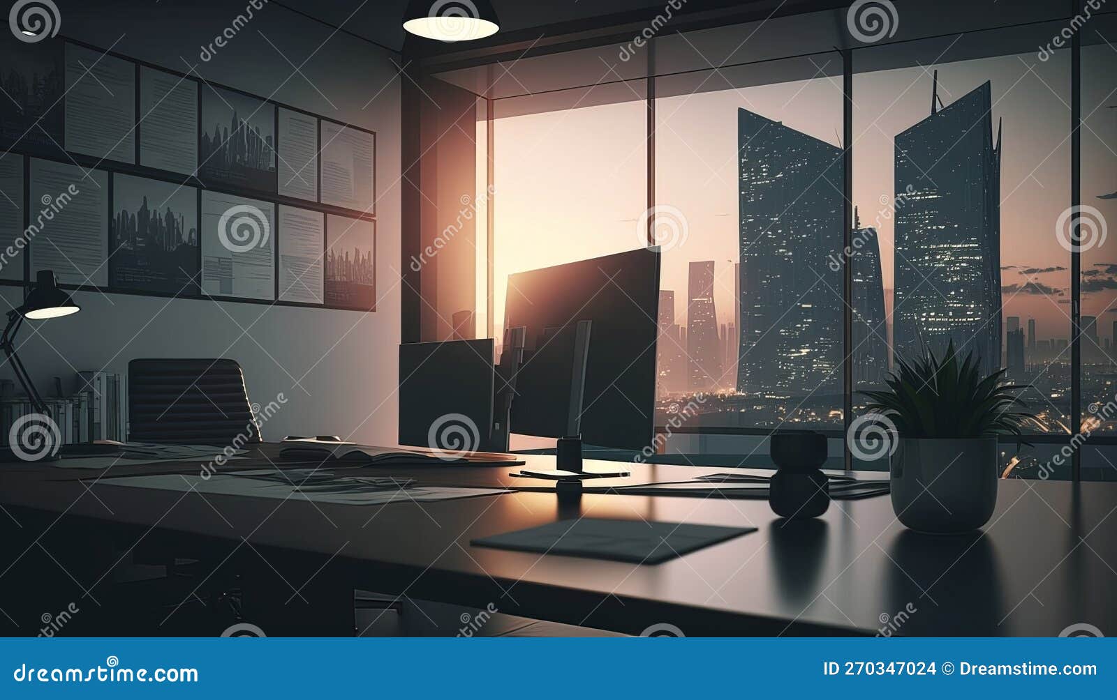 Business Office Design Background. UI UX Design Stock Illustration ...