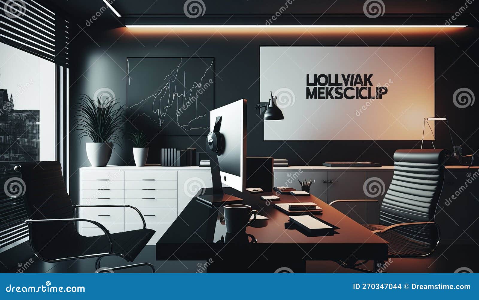 Business Office Design Background. UI UX Design Stock Illustration ...