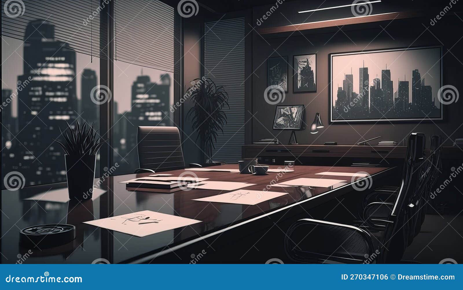 Business Office Design Background. UI UX Design Stock Illustration ...