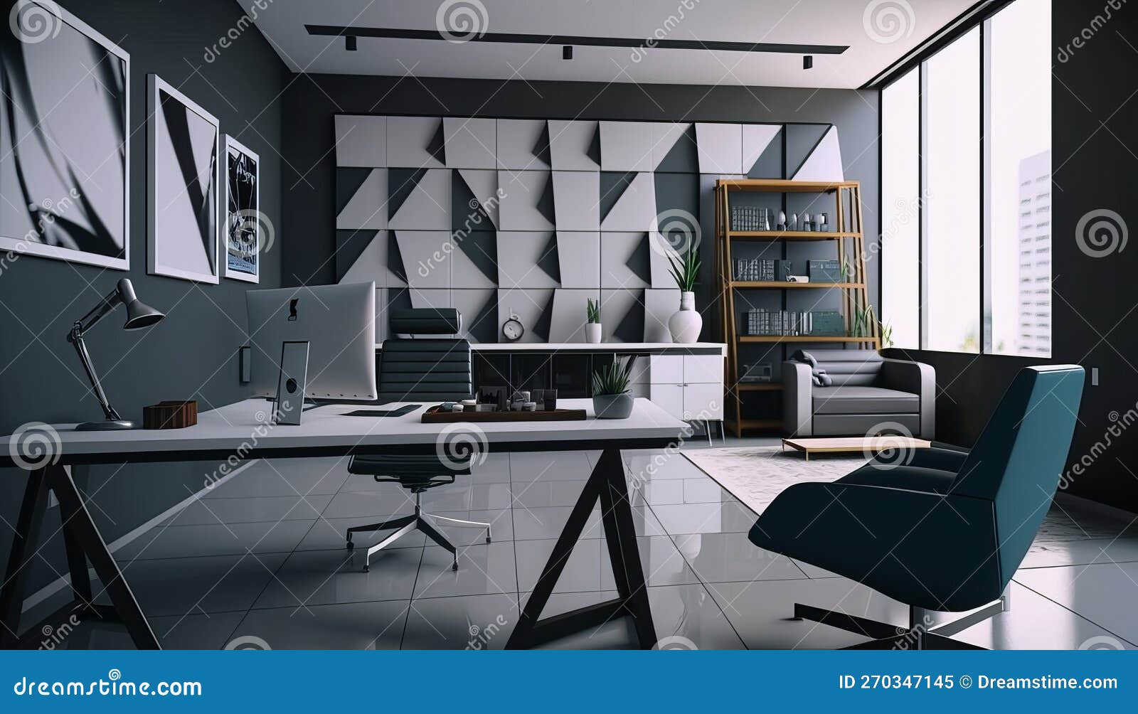 Business Office Design Background. UI UX Design Stock Illustration ...