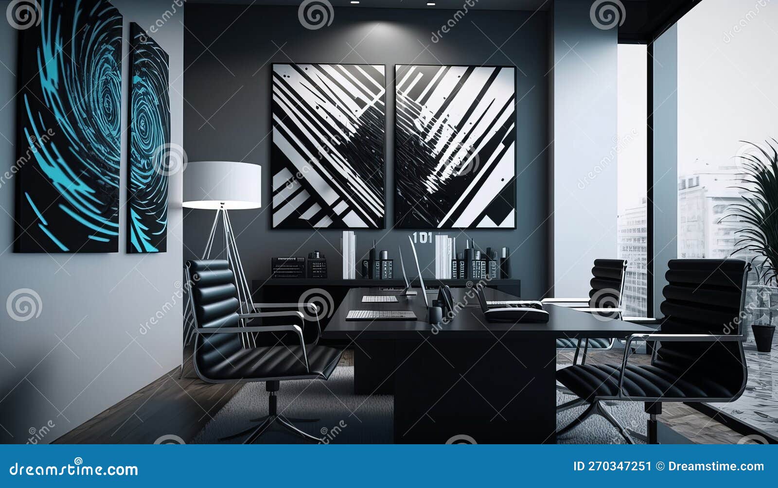 Business Office Design Background. UI UX Design Stock Illustration ...