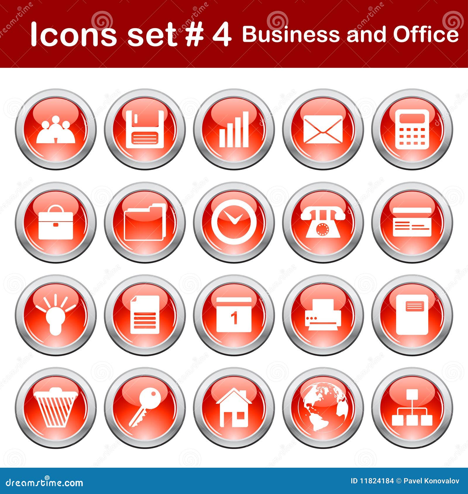 Business and Office Icons Set Stock Vector - Illustration of book ...