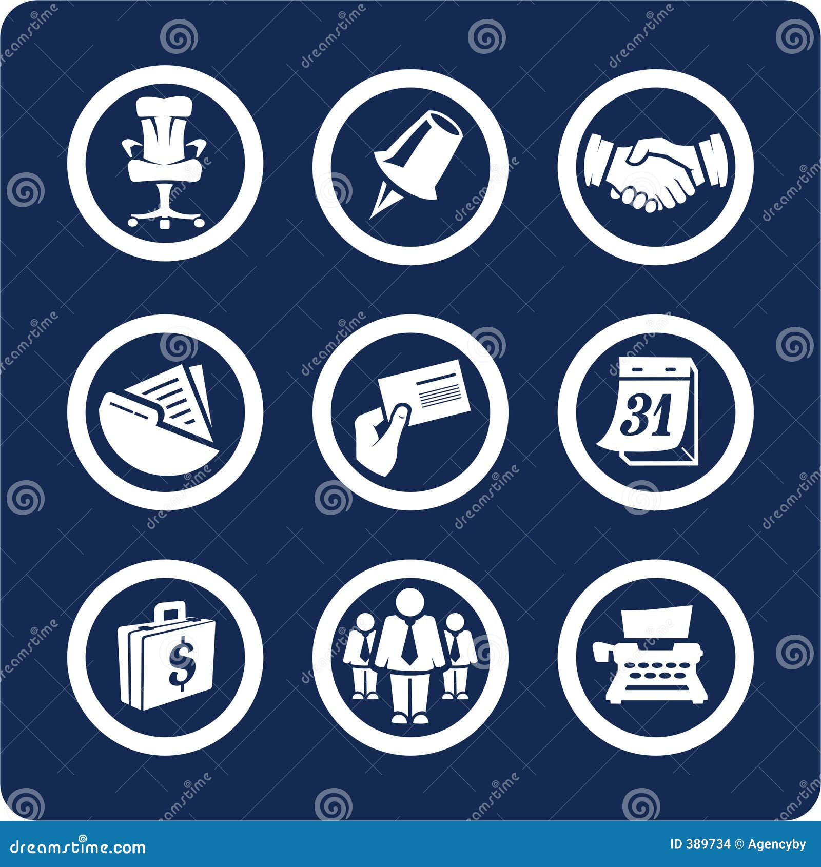 Business and Office Icons (set 5, Part 2) Stock Vector - Illustration ...