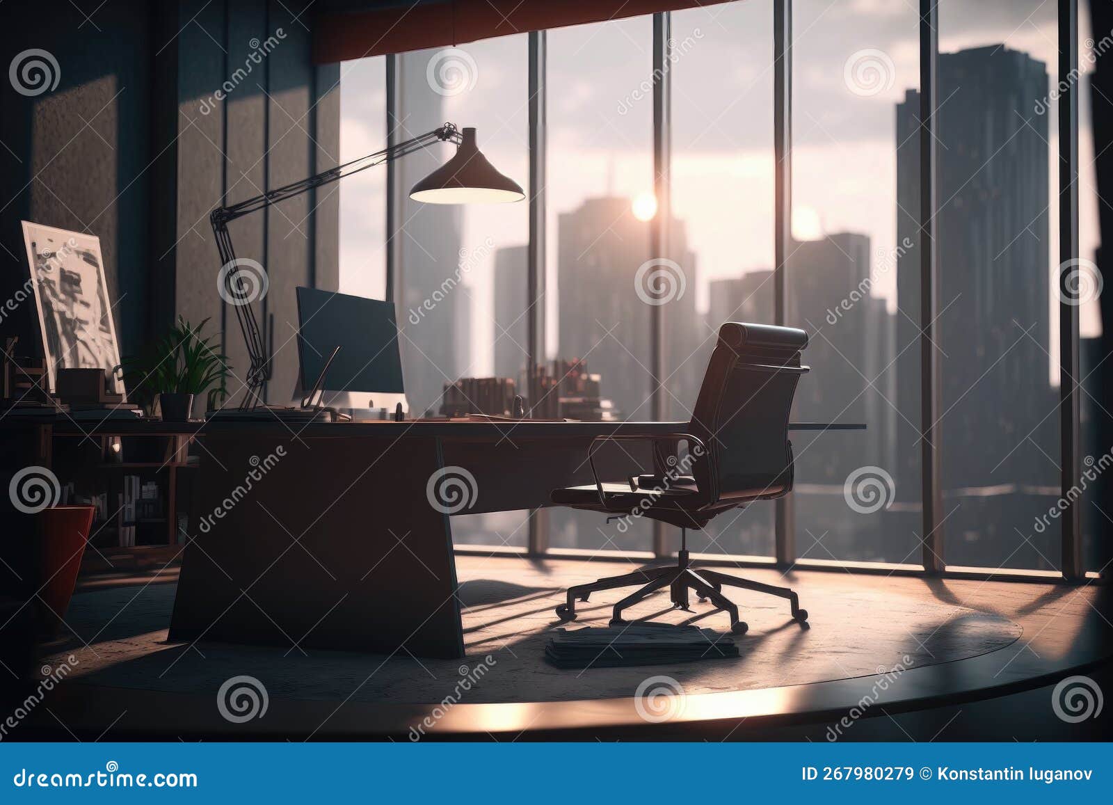 Business office stock image. Image of house, interior - 267980279