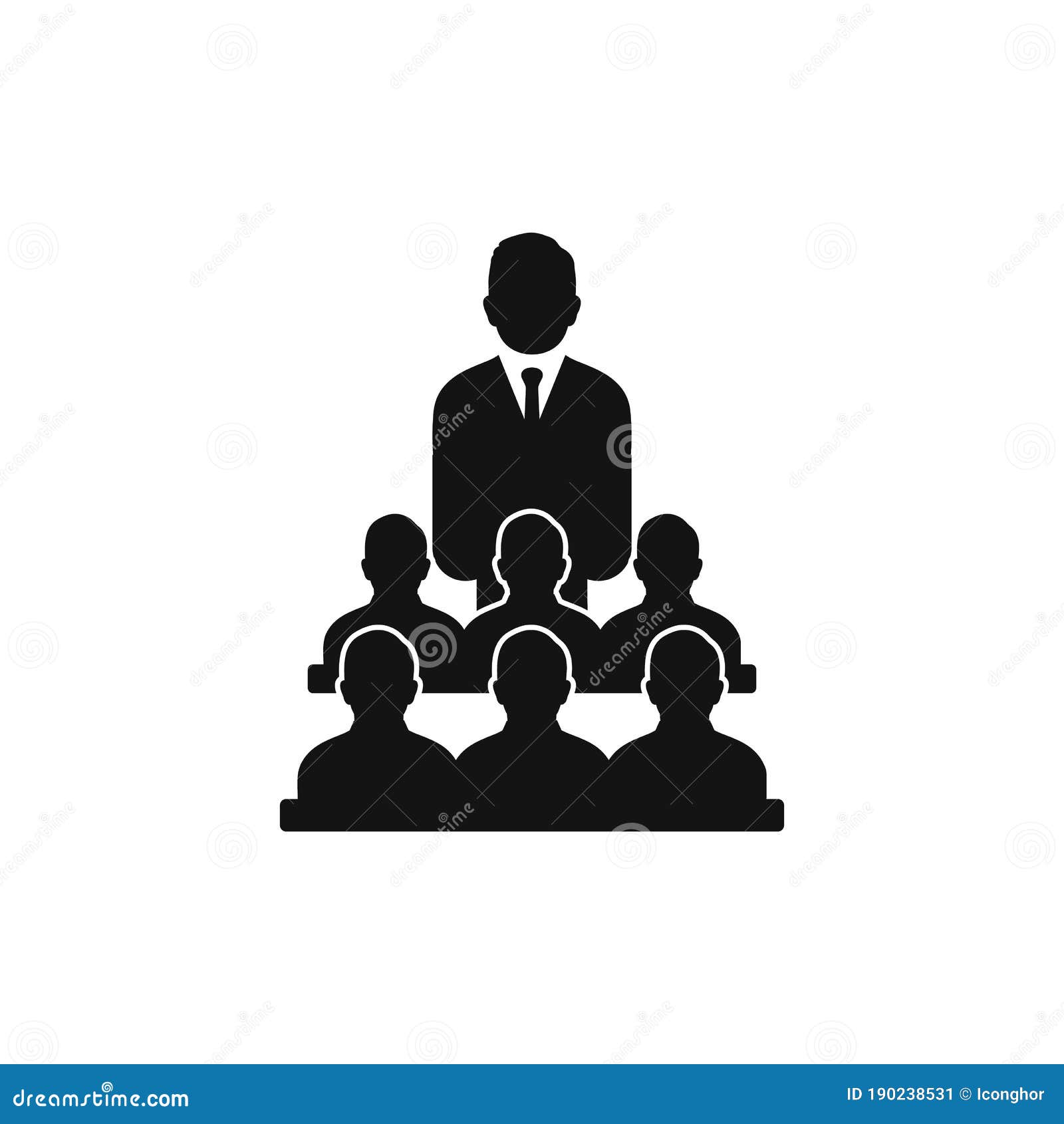 Business Office Meeting Icon. Stock Vector - Illustration of sign ...