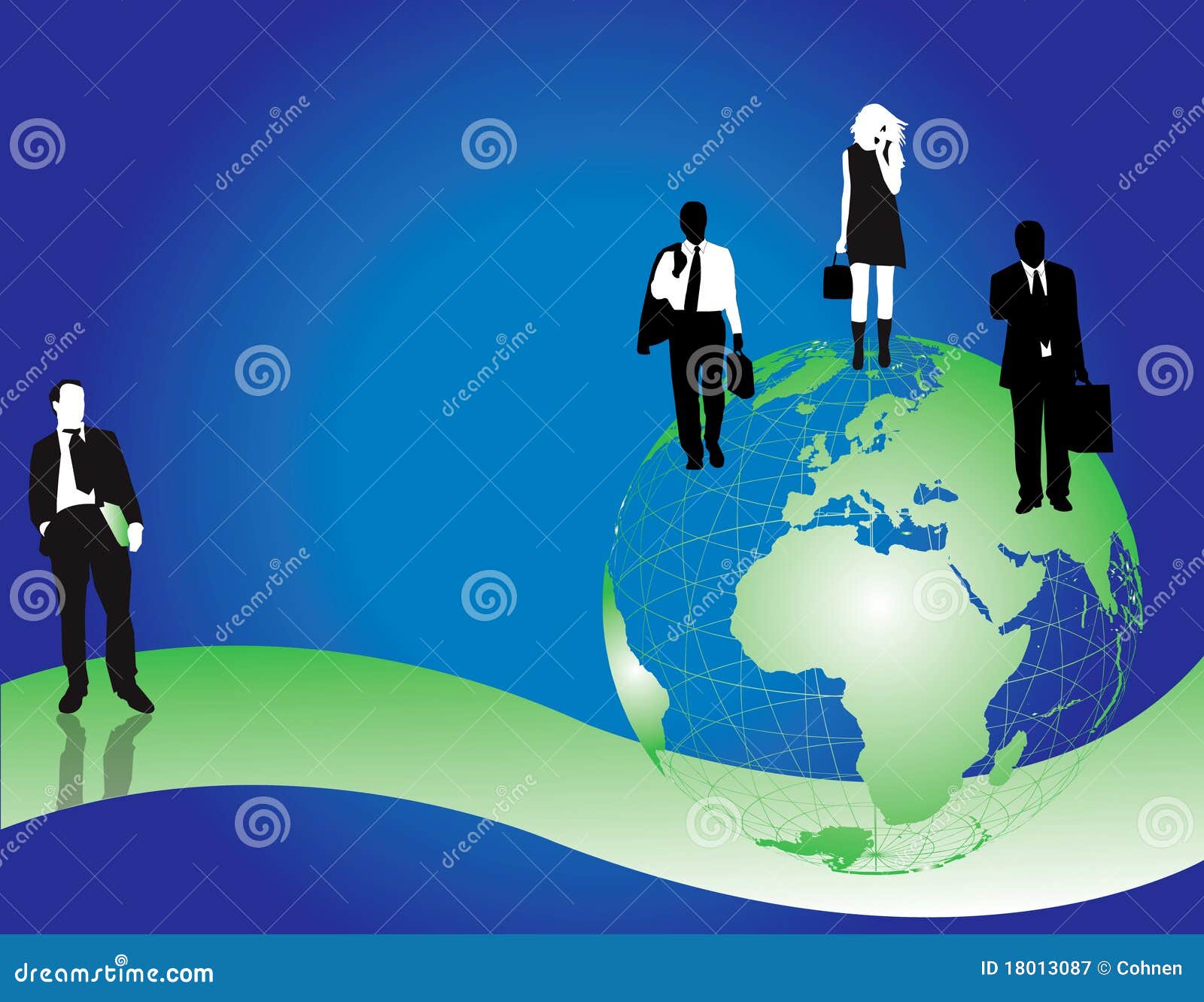 Business Office People Illustration Stock Vector - Illustration of ...
