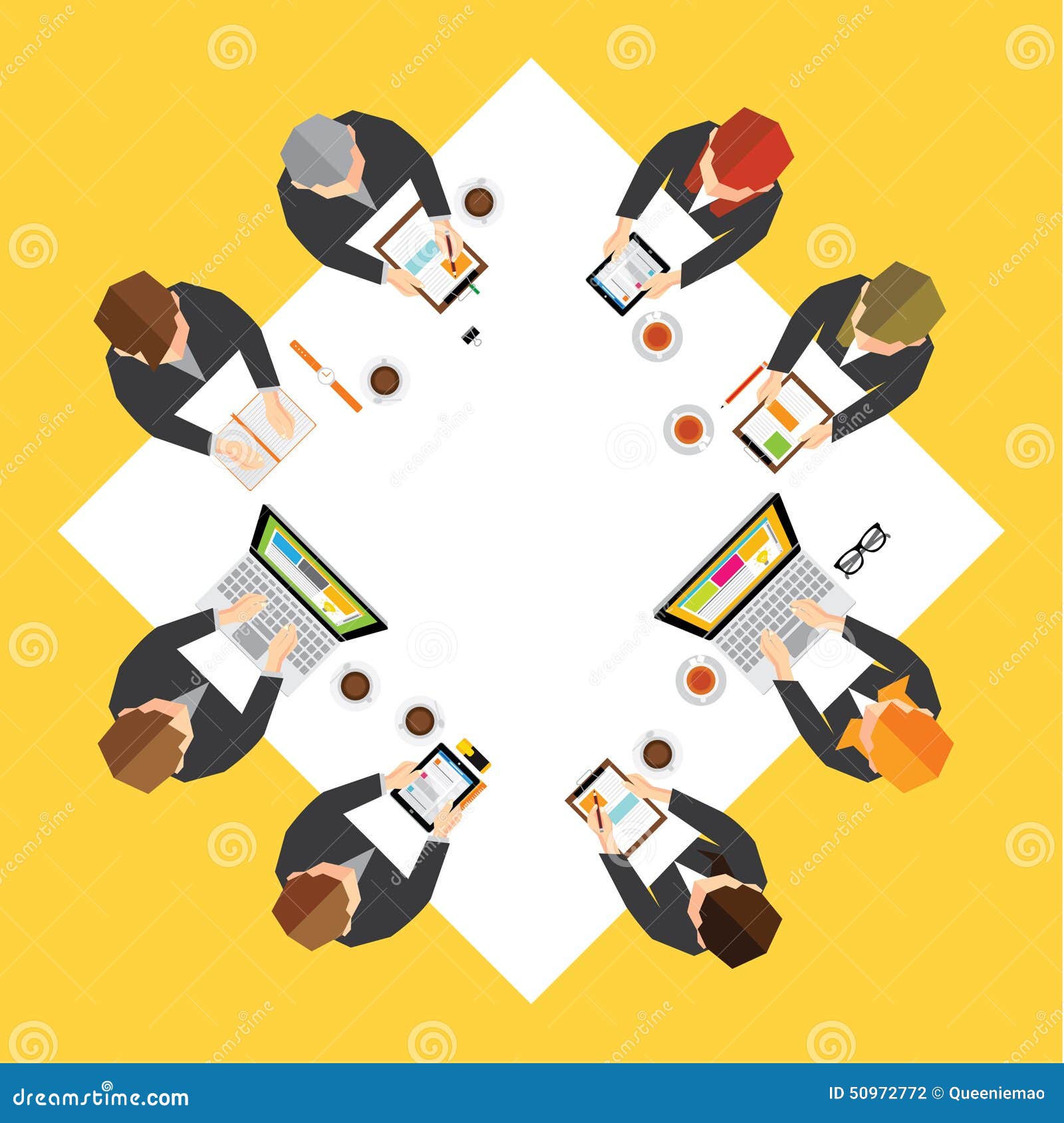 Business and Office Social Network Vector Design Stock Illustration ...