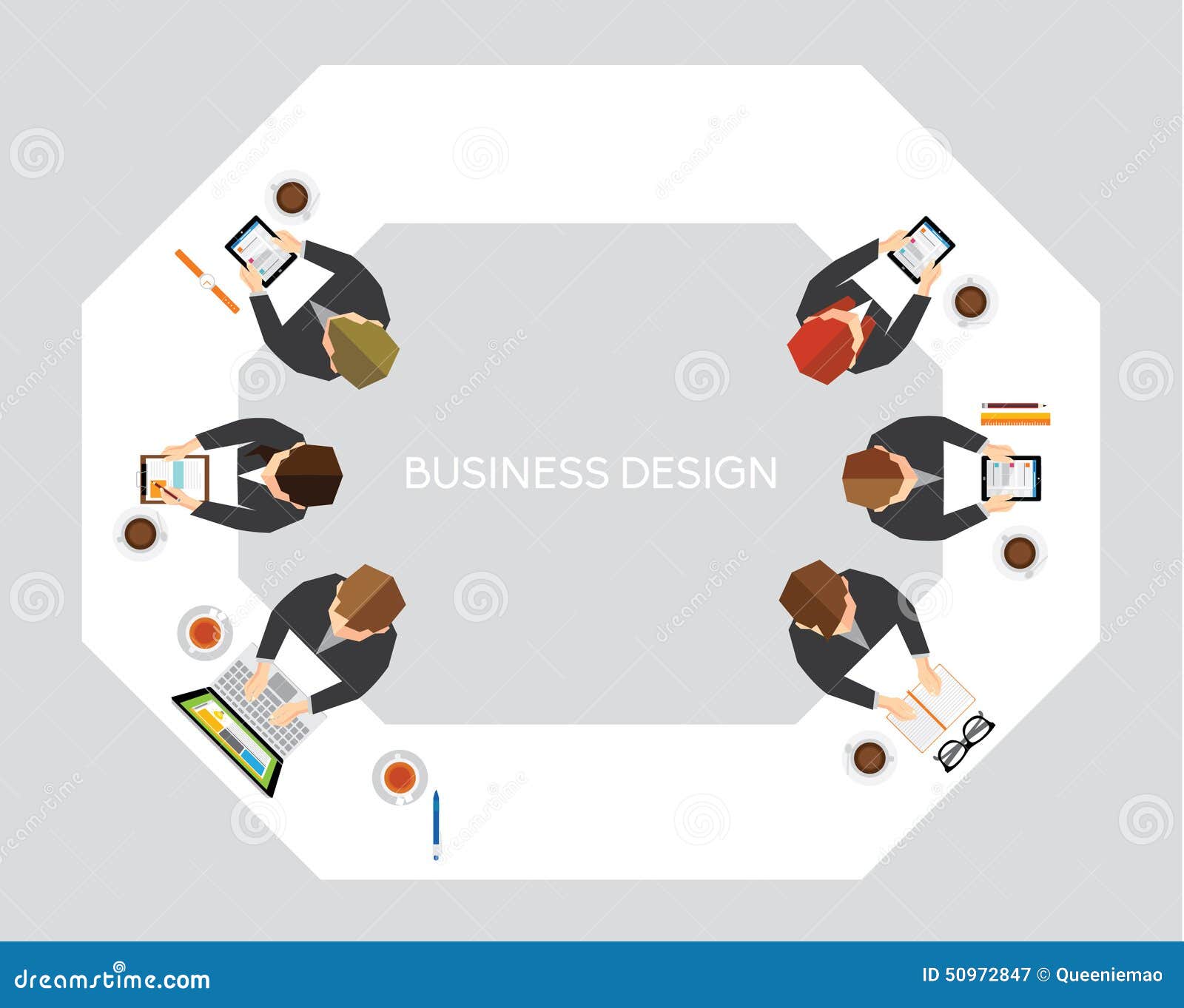 Business and Office Social Network Vector Design Stock Illustration ...