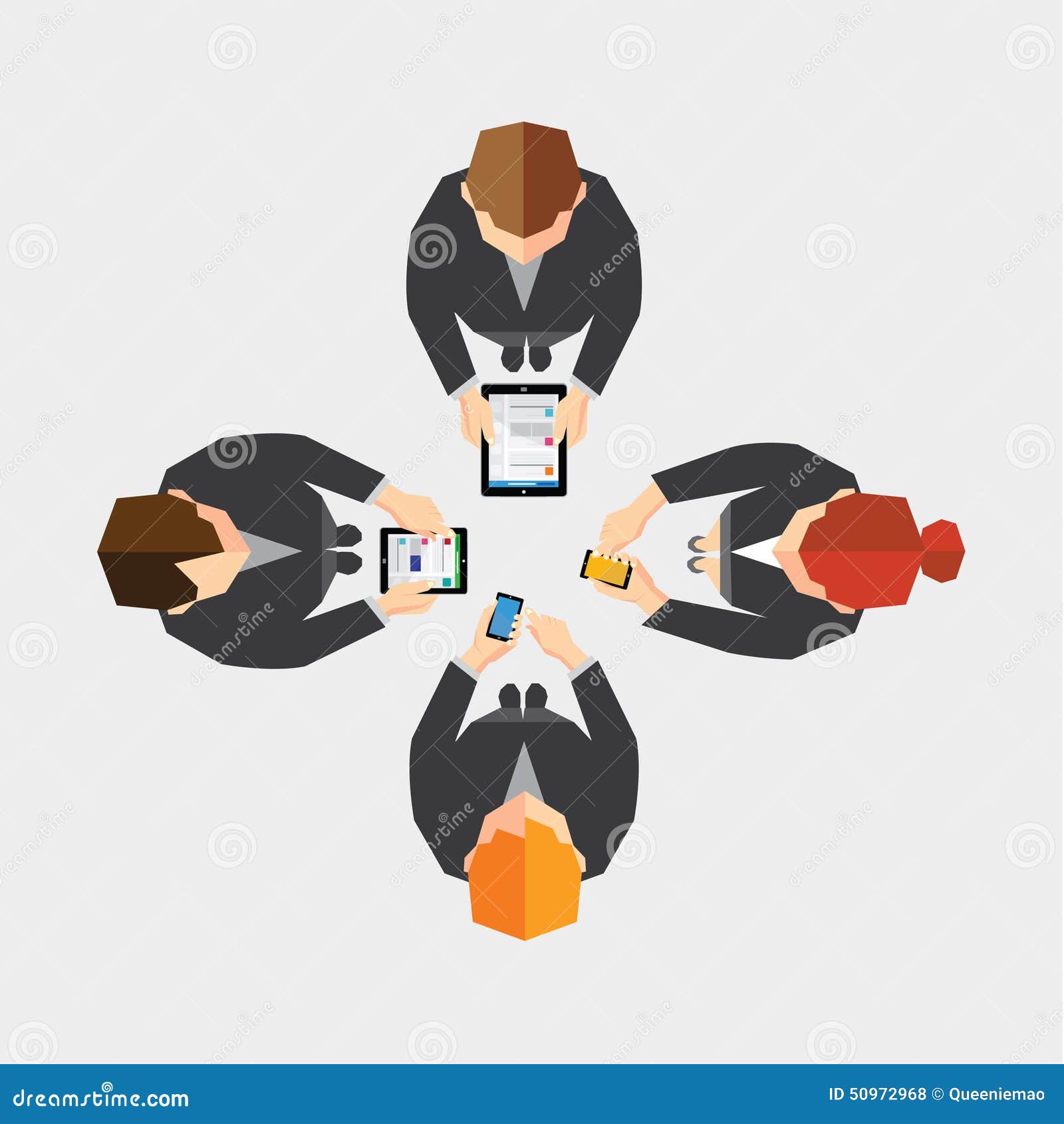 Business and Office Social Network Vector Design Stock Illustration ...