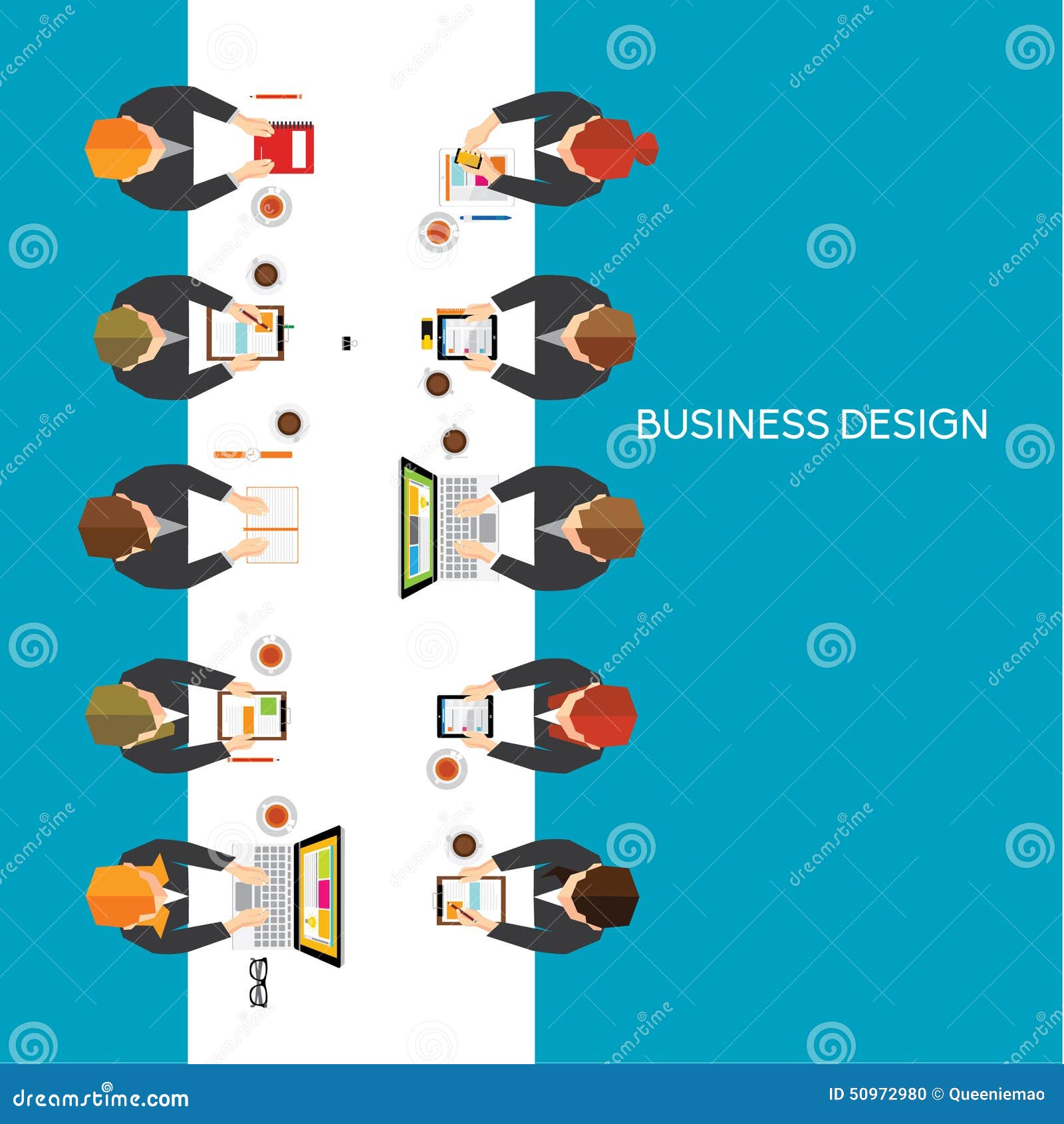 Business and Office Social Network Vector Design Stock Illustration ...