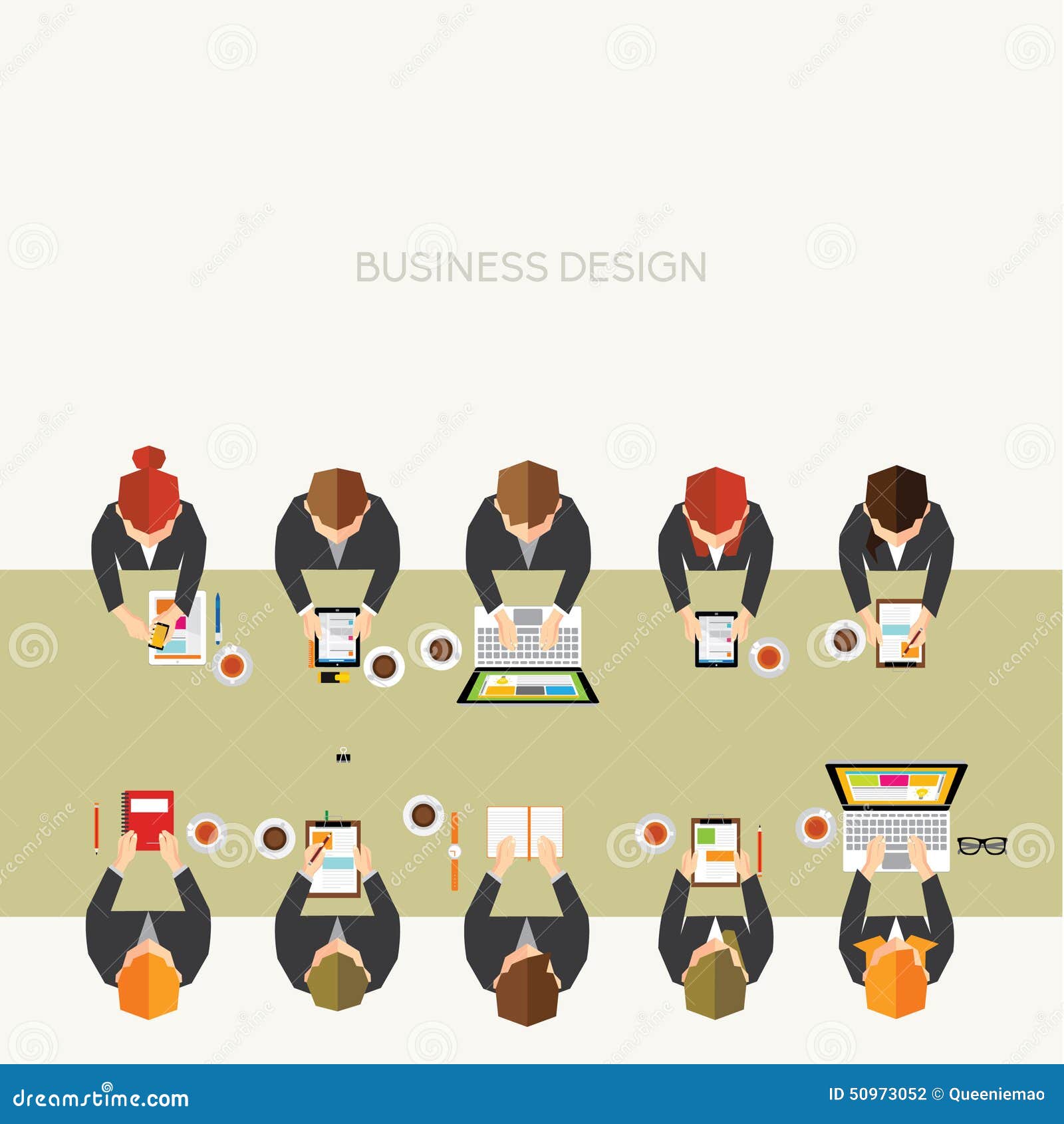Business and Office Social Network Vector Design Stock Illustration ...