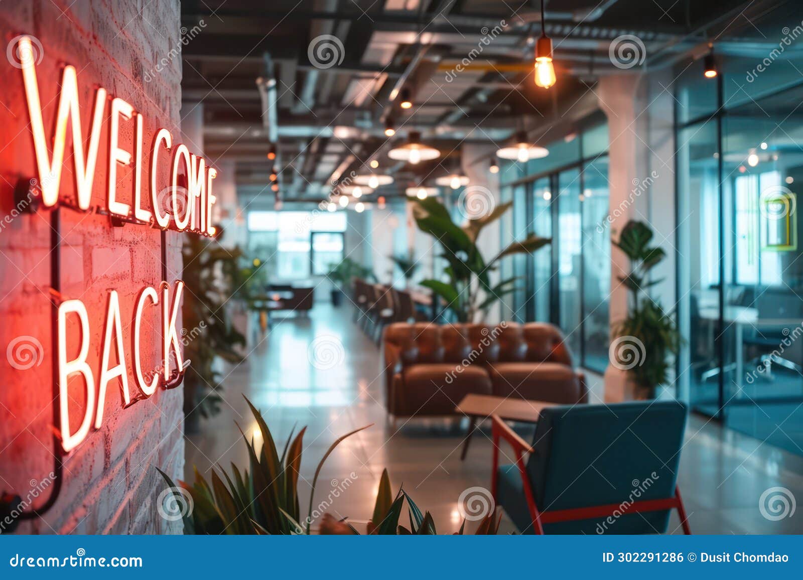 A Business Office with the Text Welcome Back in a Big Classy Font in ...