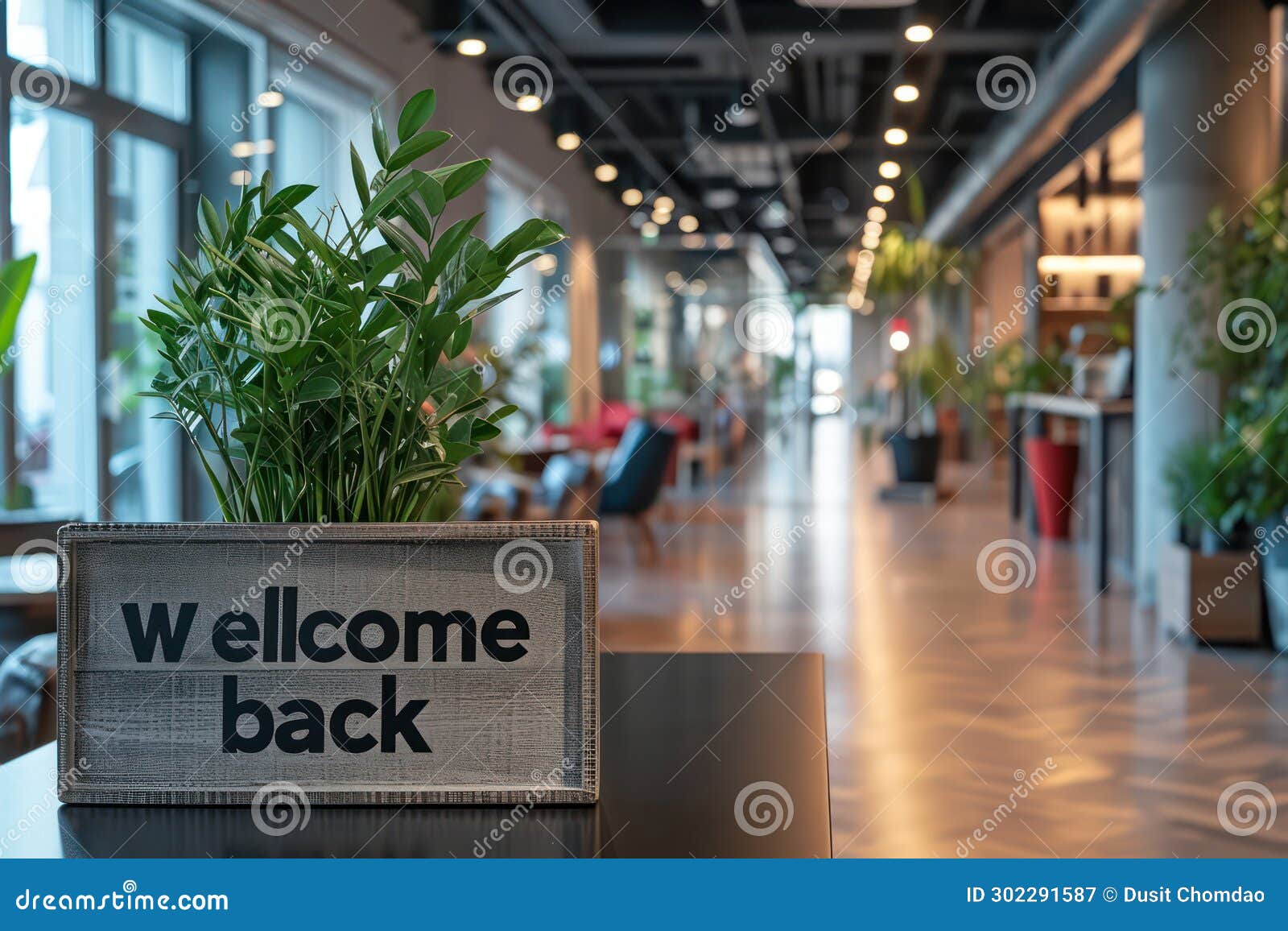 A Business Office with the Text Welcome Back in a Big Classy Font in ...