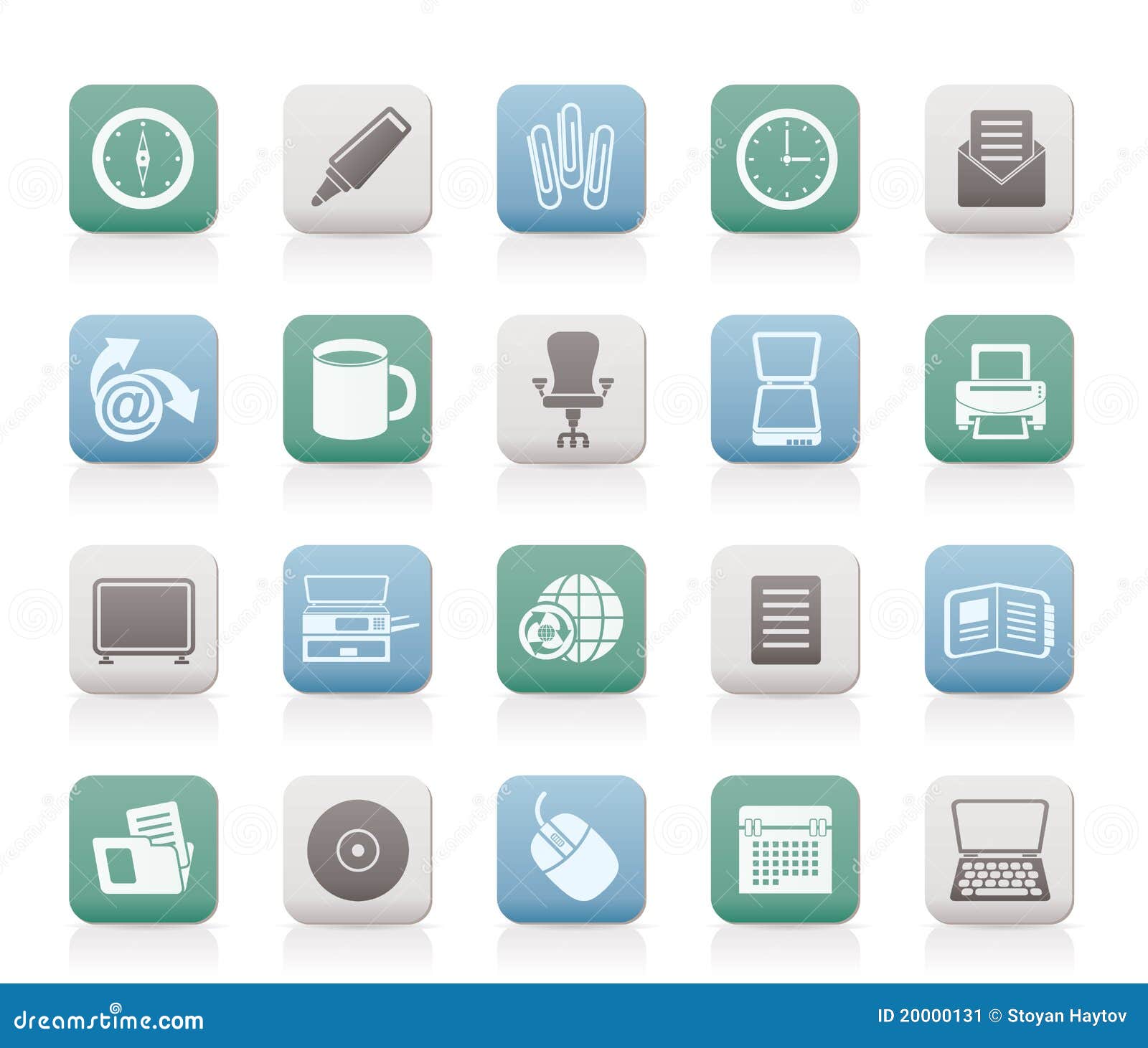 Business and Office Tools Icons Stock Vector - Illustration of calendar ...